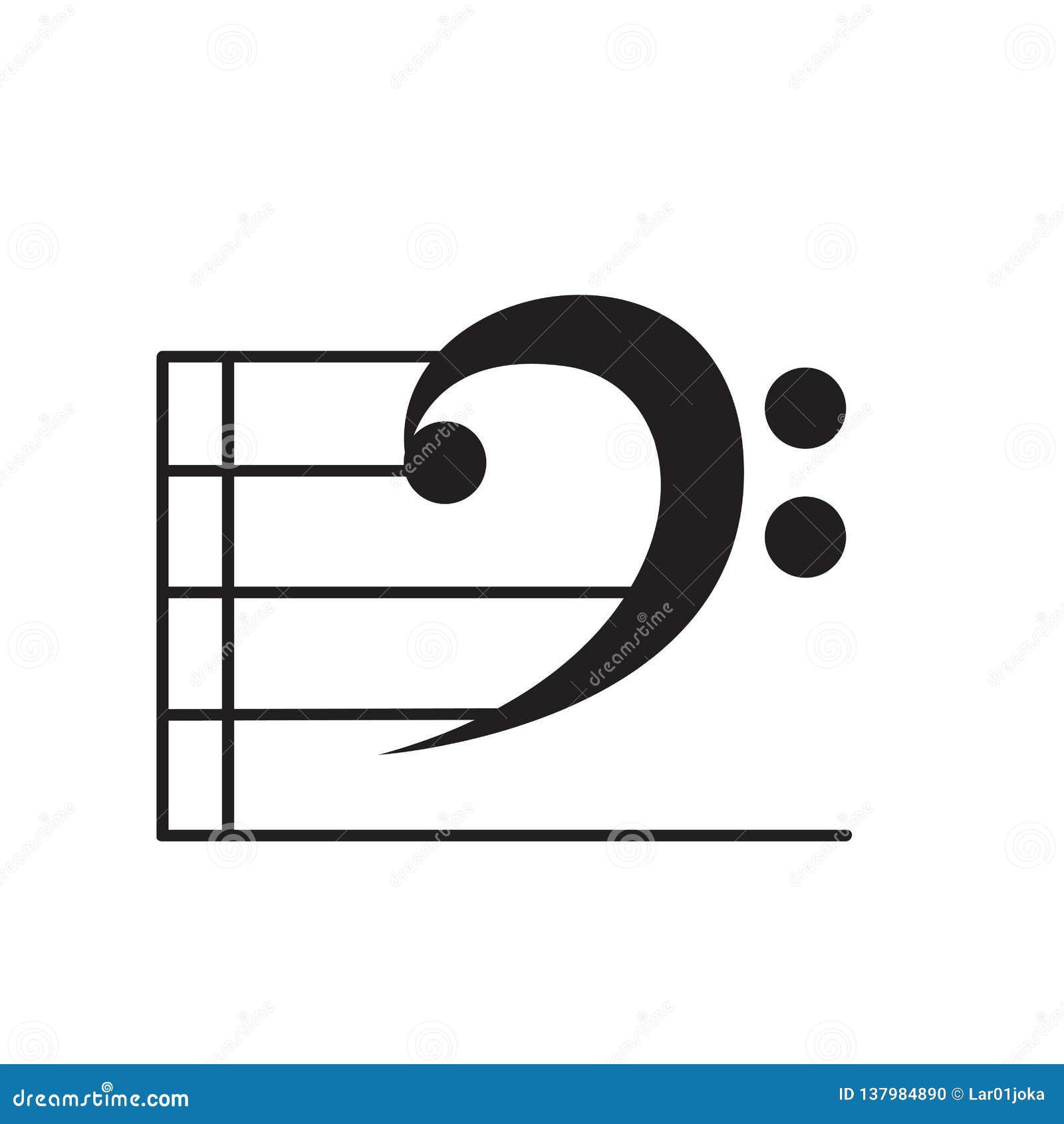 Isolated musical not stock vector. Illustration of design - 137984890