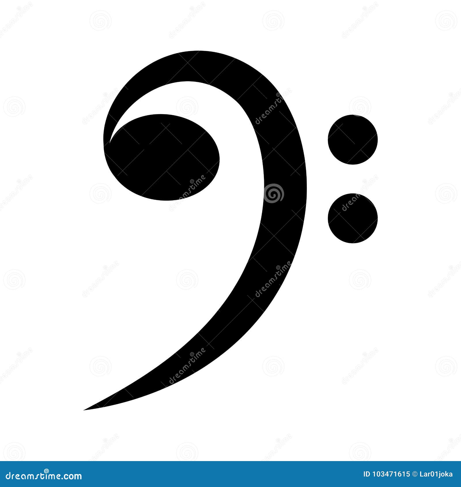 Isolated musical note stock vector. Illustration of music - 103471615