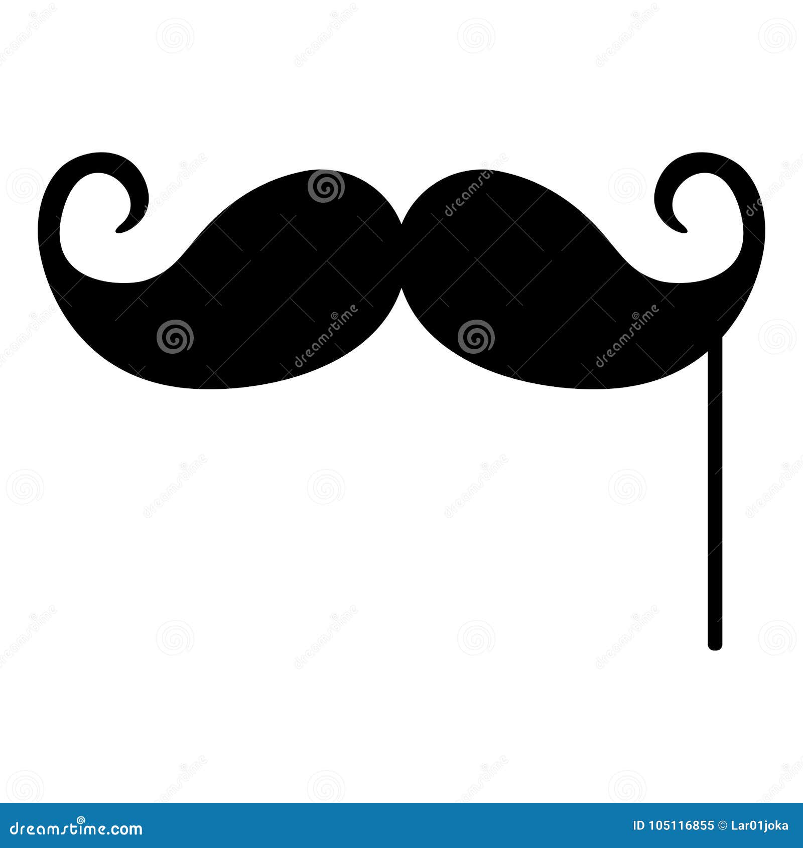 Mustache Mask With Stick Photo Booth Prop Masquerade Moustache And Hat ...