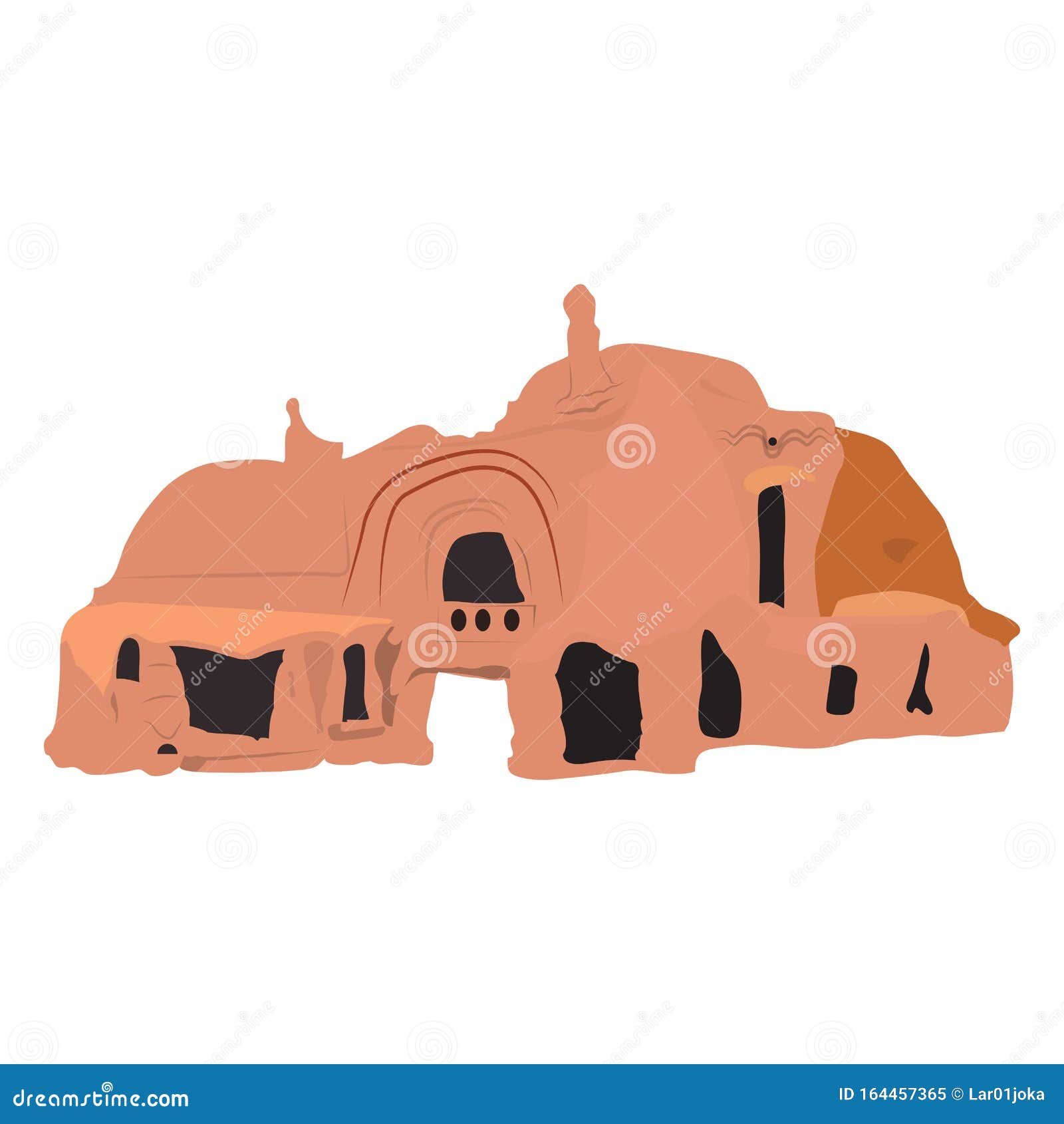 Isolated native ruins stock vector. Illustration of vector - 164457365