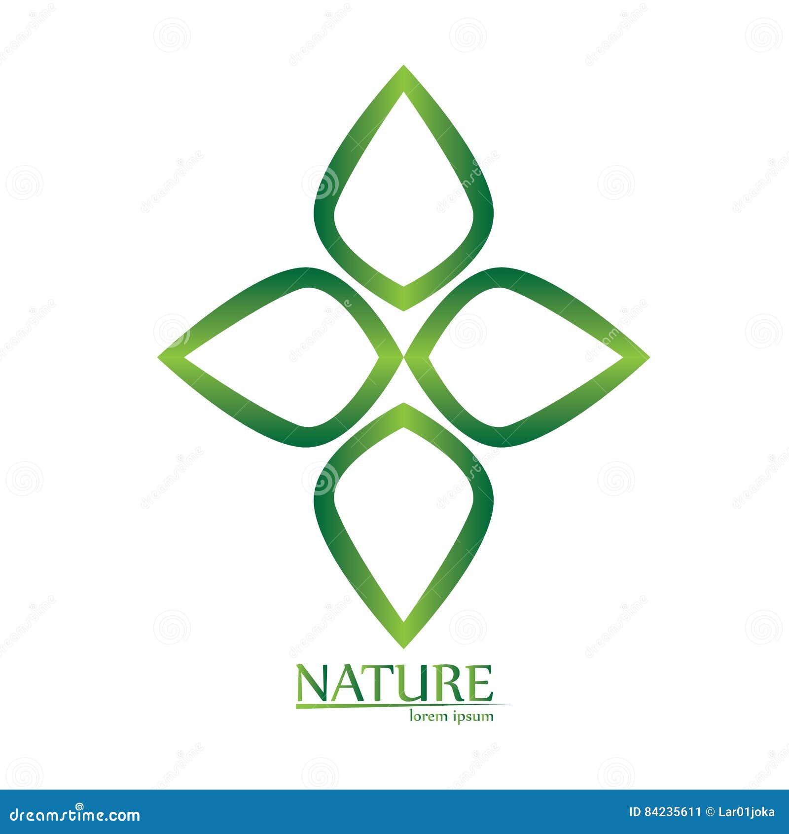 Isolated nature logo stock vector. Illustration of plant - 84235611