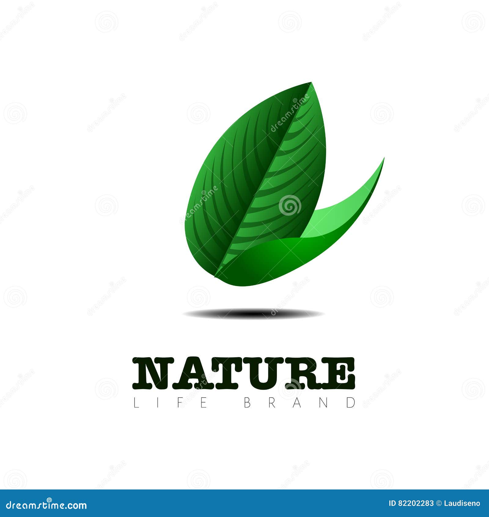 Isolated nature logo stock illustration. Illustration of leaf - 82202283