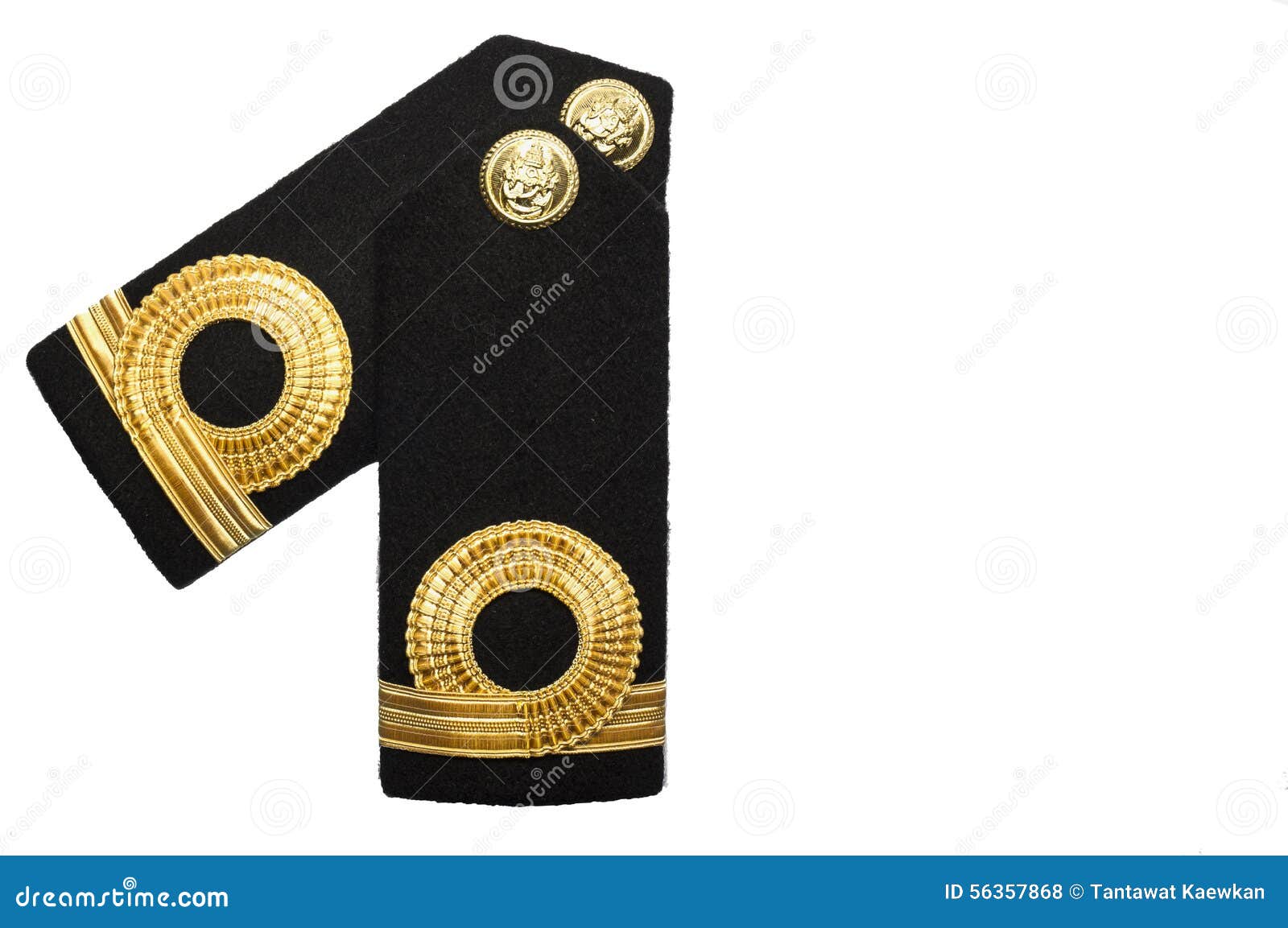 Isolated Navy Epaulet Rank Sign Stock Photo - Image of maritime, forces ...
