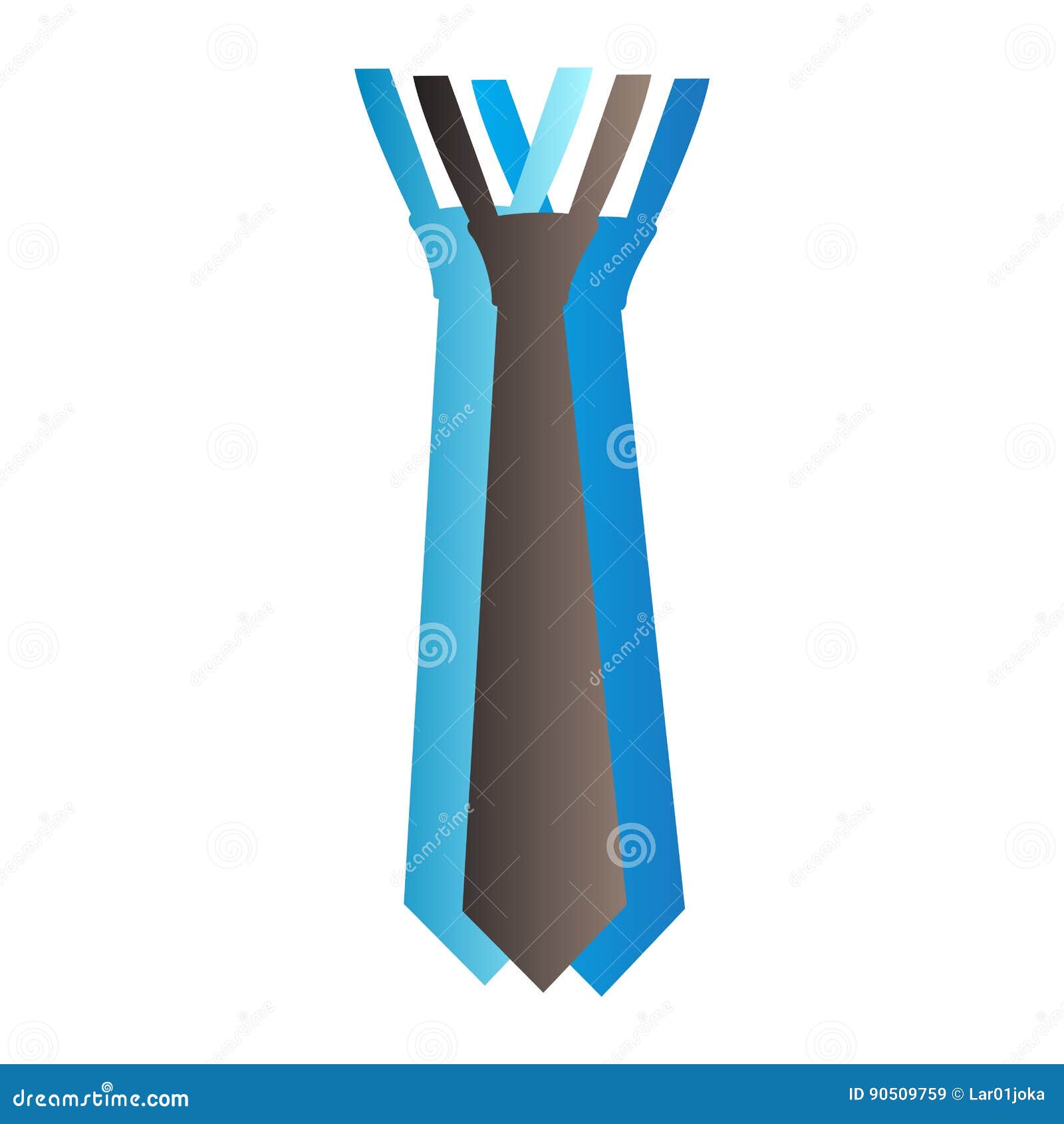 Isolated Necktie Illustration Stock Vector - Illustration of accessory ...