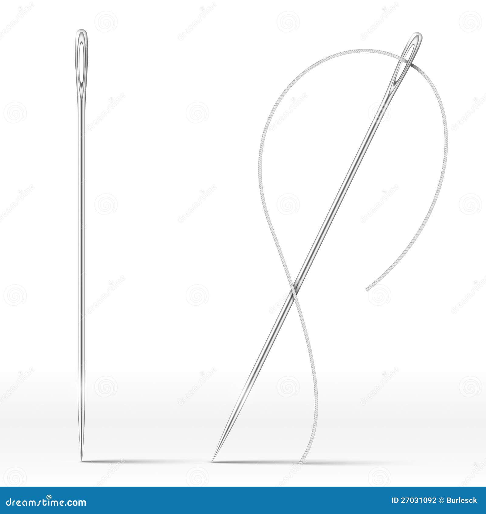 Isolated Needle stock vector. Illustration of sewing - 27031092