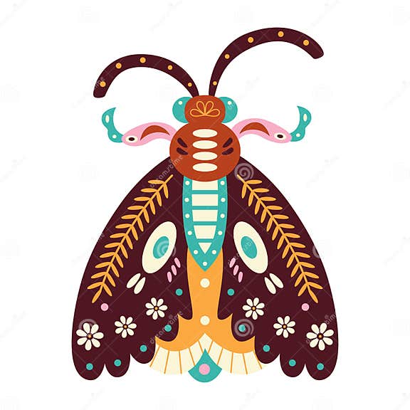 Isolated Neutral Colored Butterfly with Patterns Vector Stock Vector ...