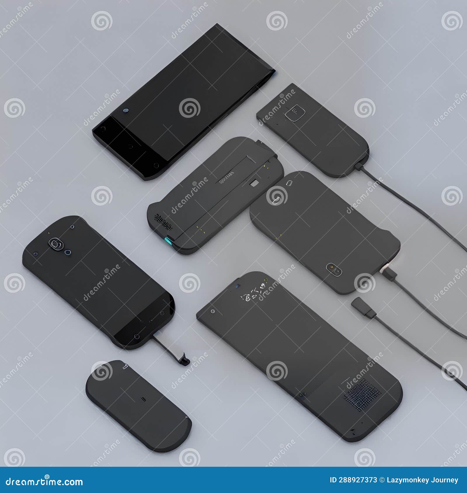 Isolated New Design of Future Mobile Phone Technology Stock ...