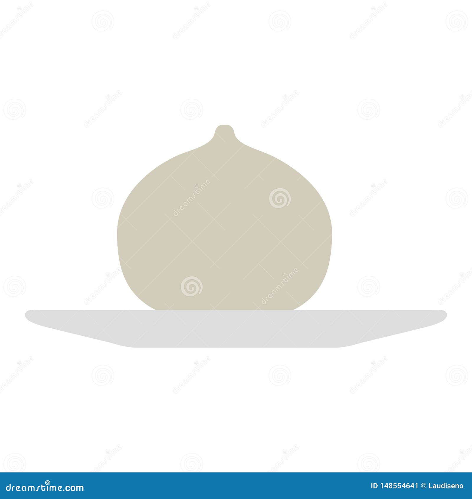 Chinese Nikuman With Candle And Joss Stick Vector Illustration ...