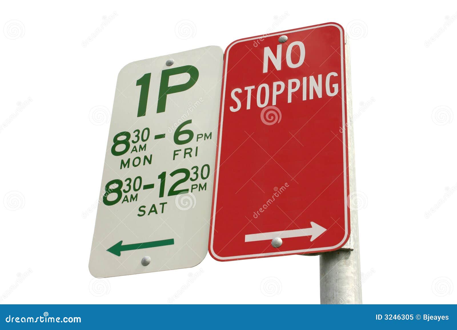 Isolated no stopping stock image. Image of safety, arrow - 3246305