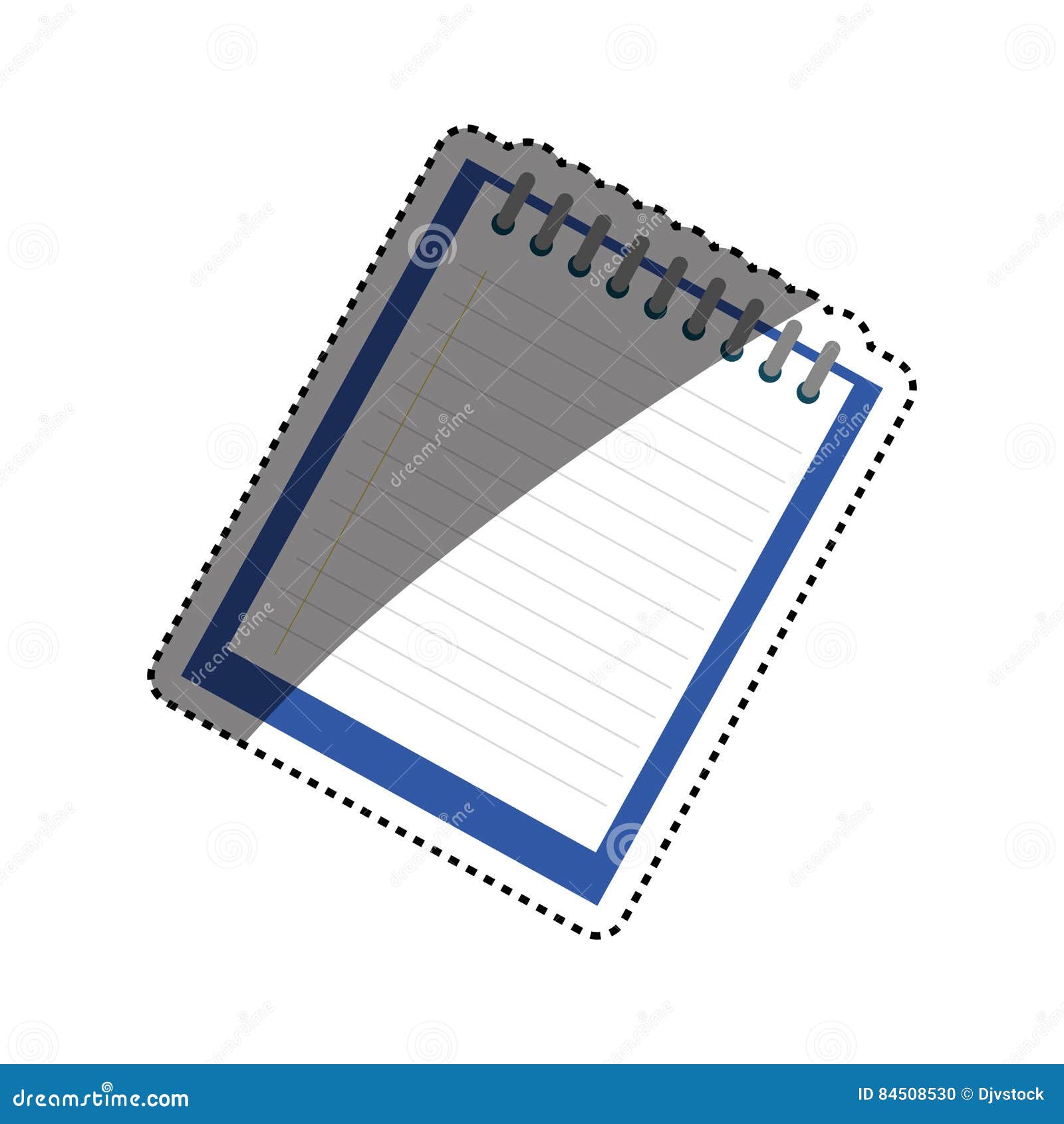 Isolated note paper stock illustration. Illustration of schedule - 84508530