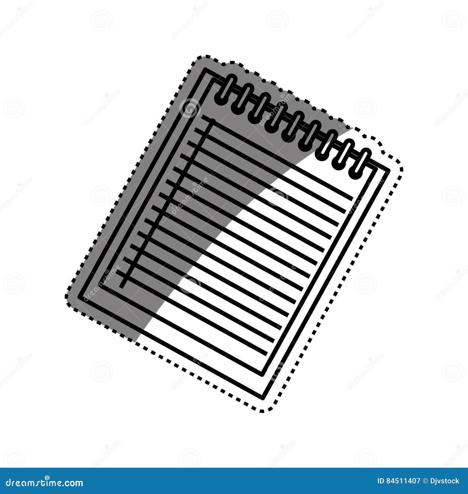 Isolated note paper stock illustration. Illustration of office - 84511407