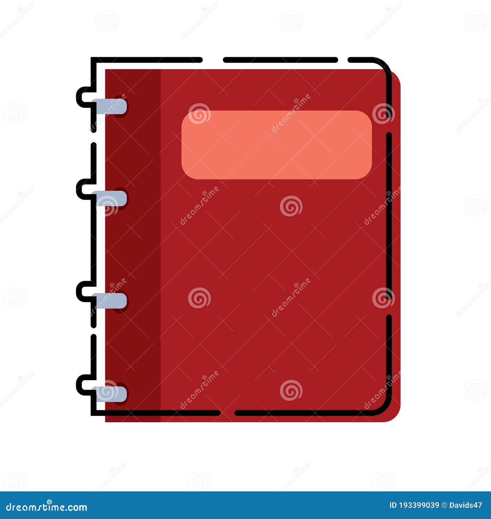 Isolated notebook icon stock vector. Illustration of clipart - 193399039