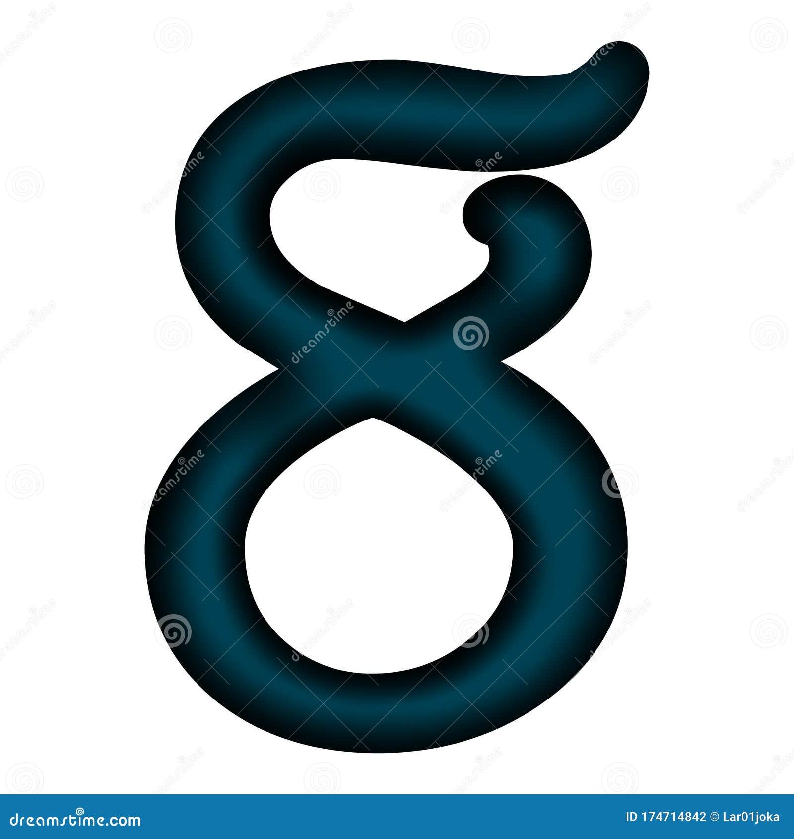 Isolated Number Eight Image Stock Vector - Illustration of icon ...