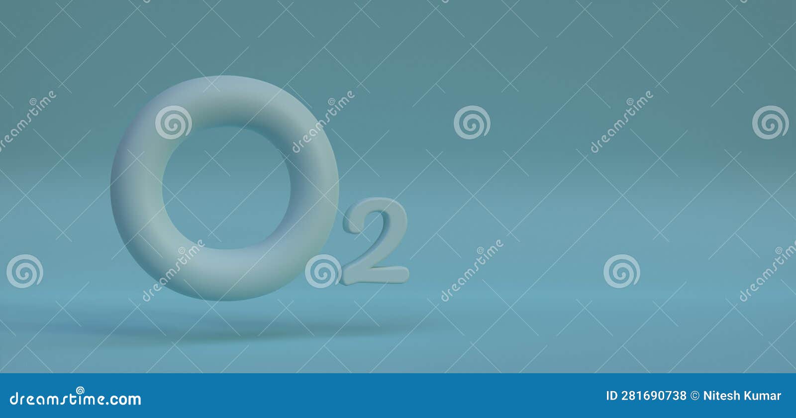 Isolated O2 Symbol 3d Render, Oxygen Conceptual Design 3d Illustration ...
