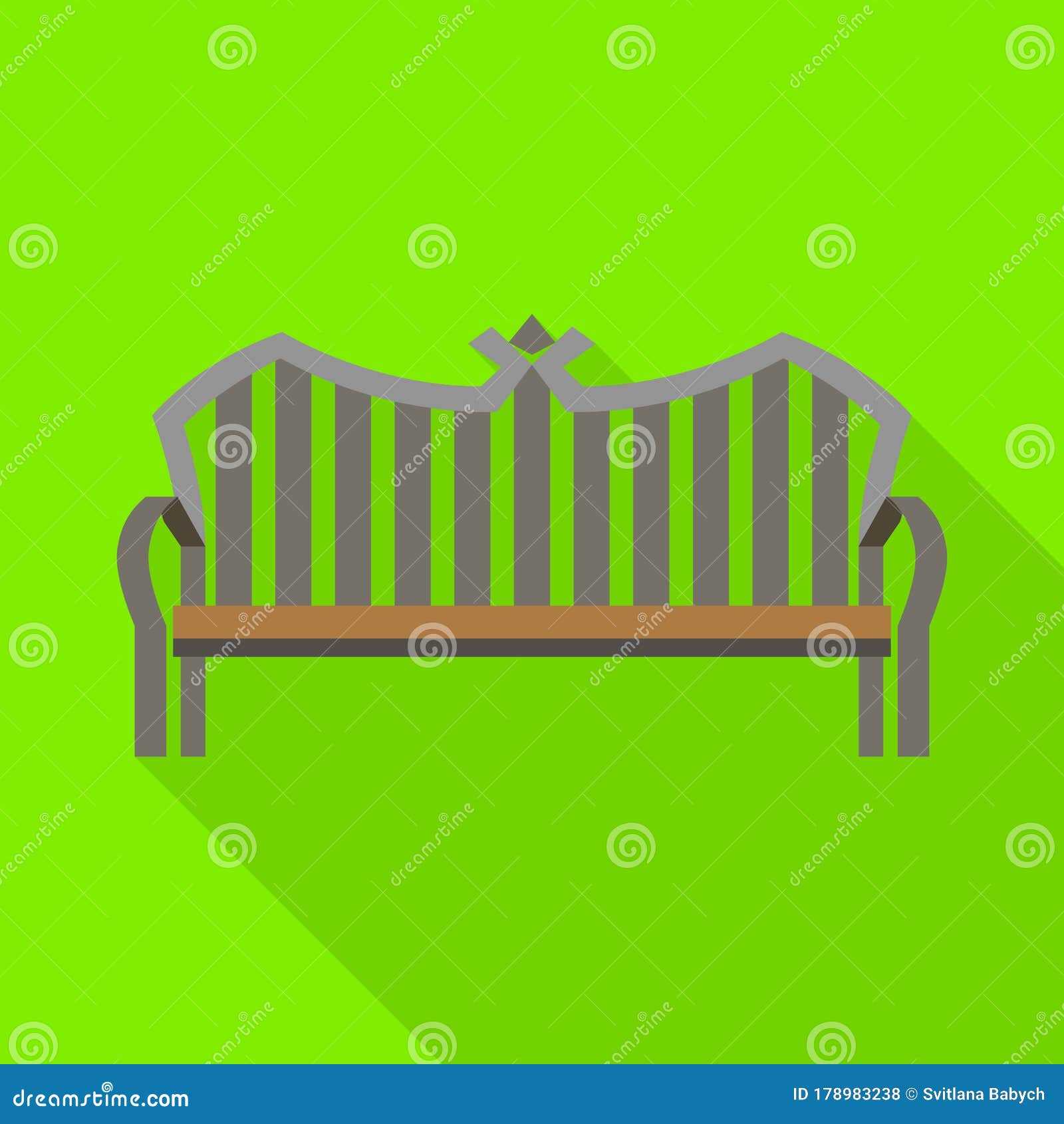 Isolated Object of Bench and Furniture Logo. Web Element of Bench and ...
