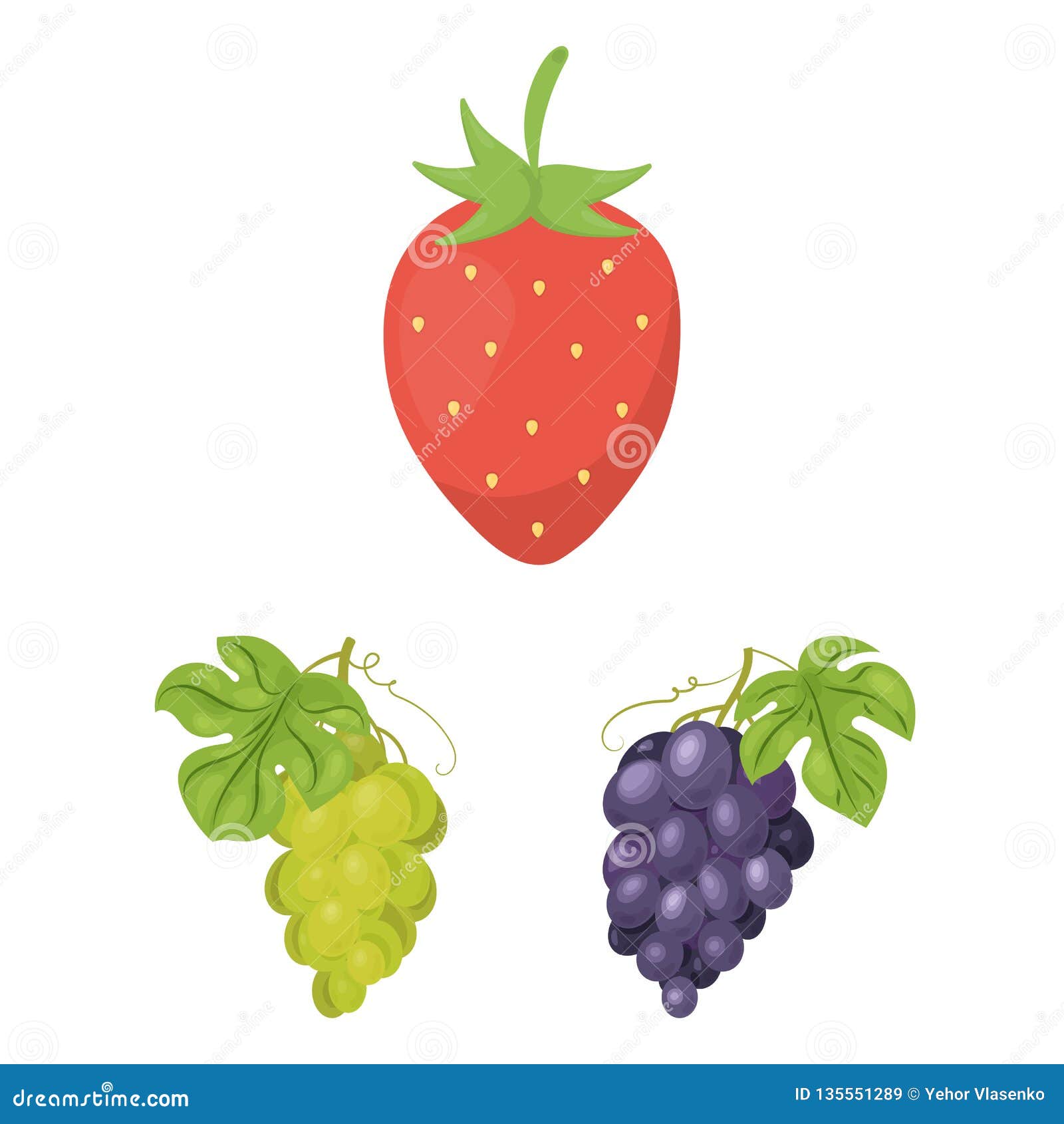 Isolated Object of Berry and Fruit Logo. Set of Berry and Redberry ...