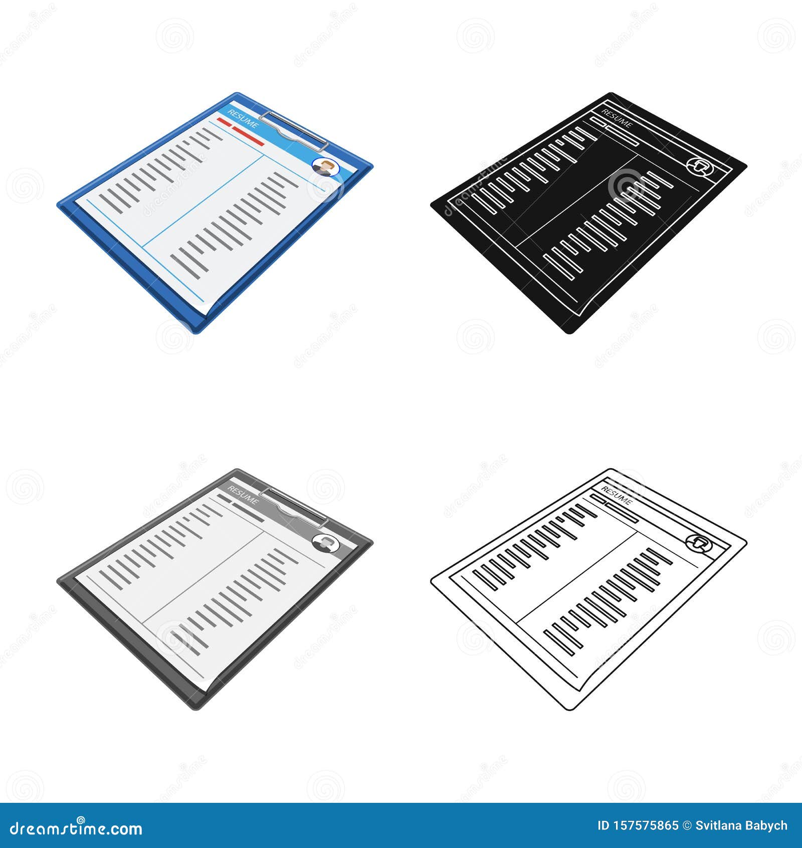 Isolated Object of Blank and Brochure Symbol. Set of Blank and Leaflet ...