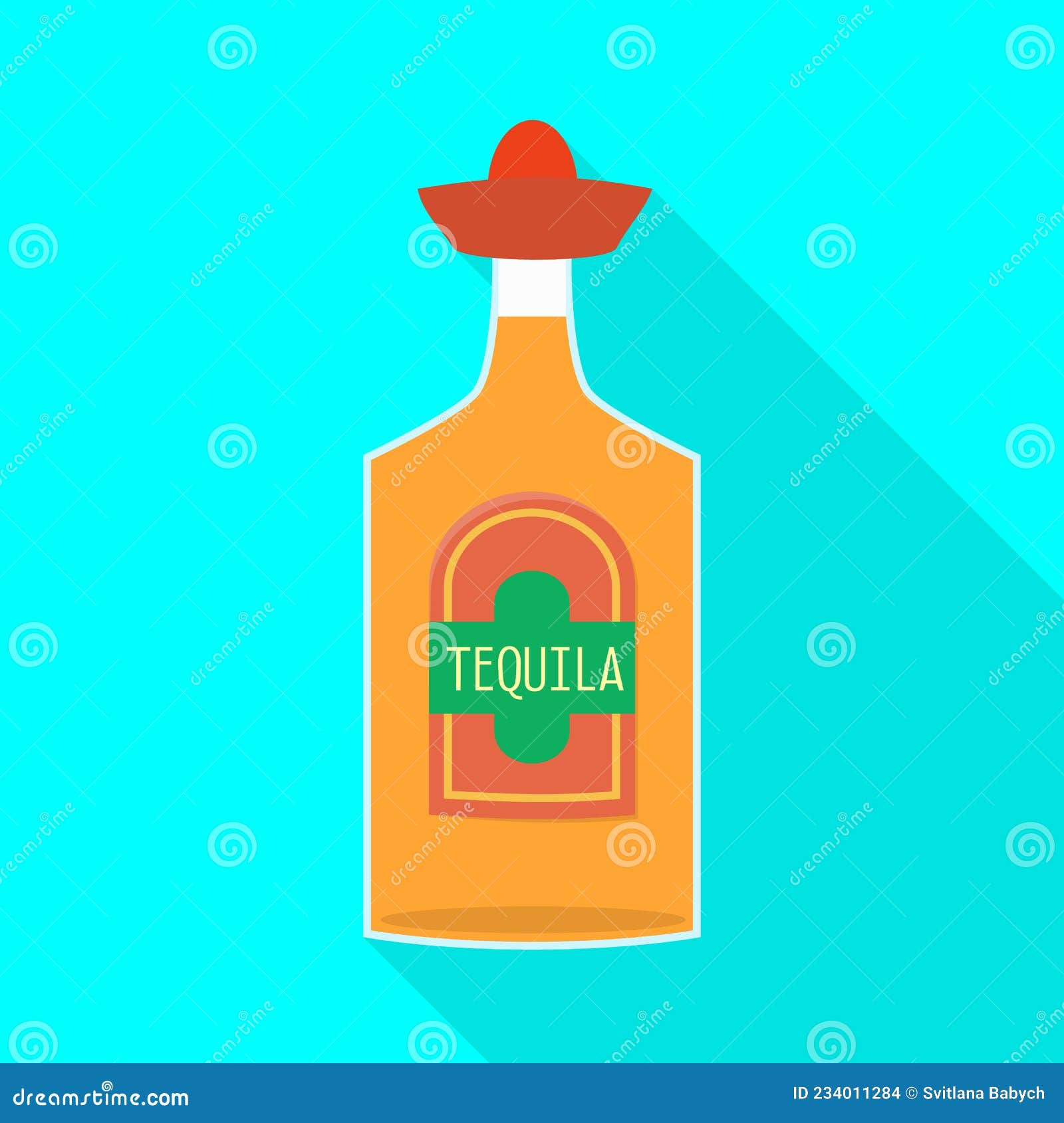 Isolated Object of Bottle and Tequila Symbol. Graphic of Bottle and ...