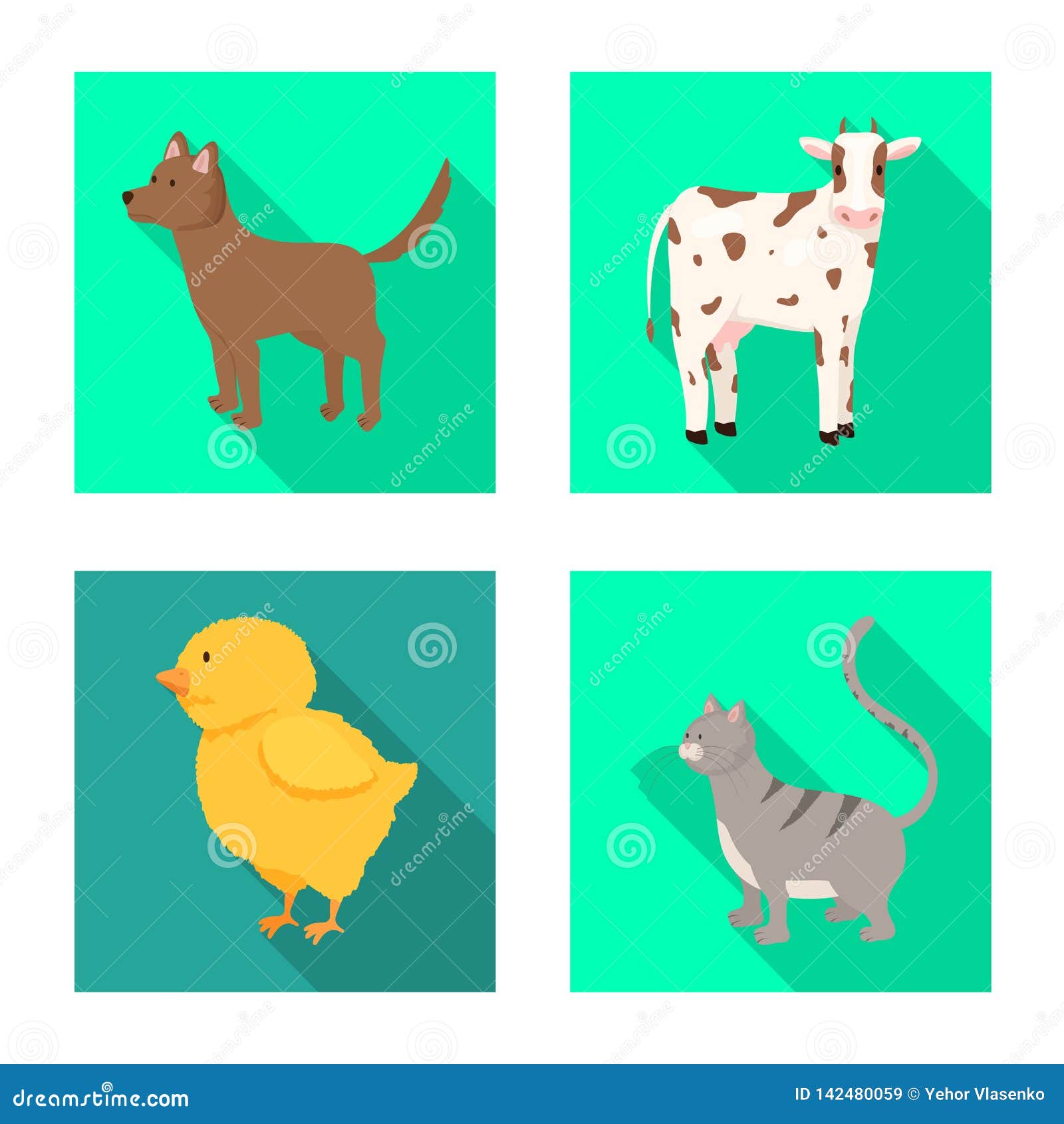 Isolated Object of Breeding and Kitchen Icon. Set of Breeding and ...