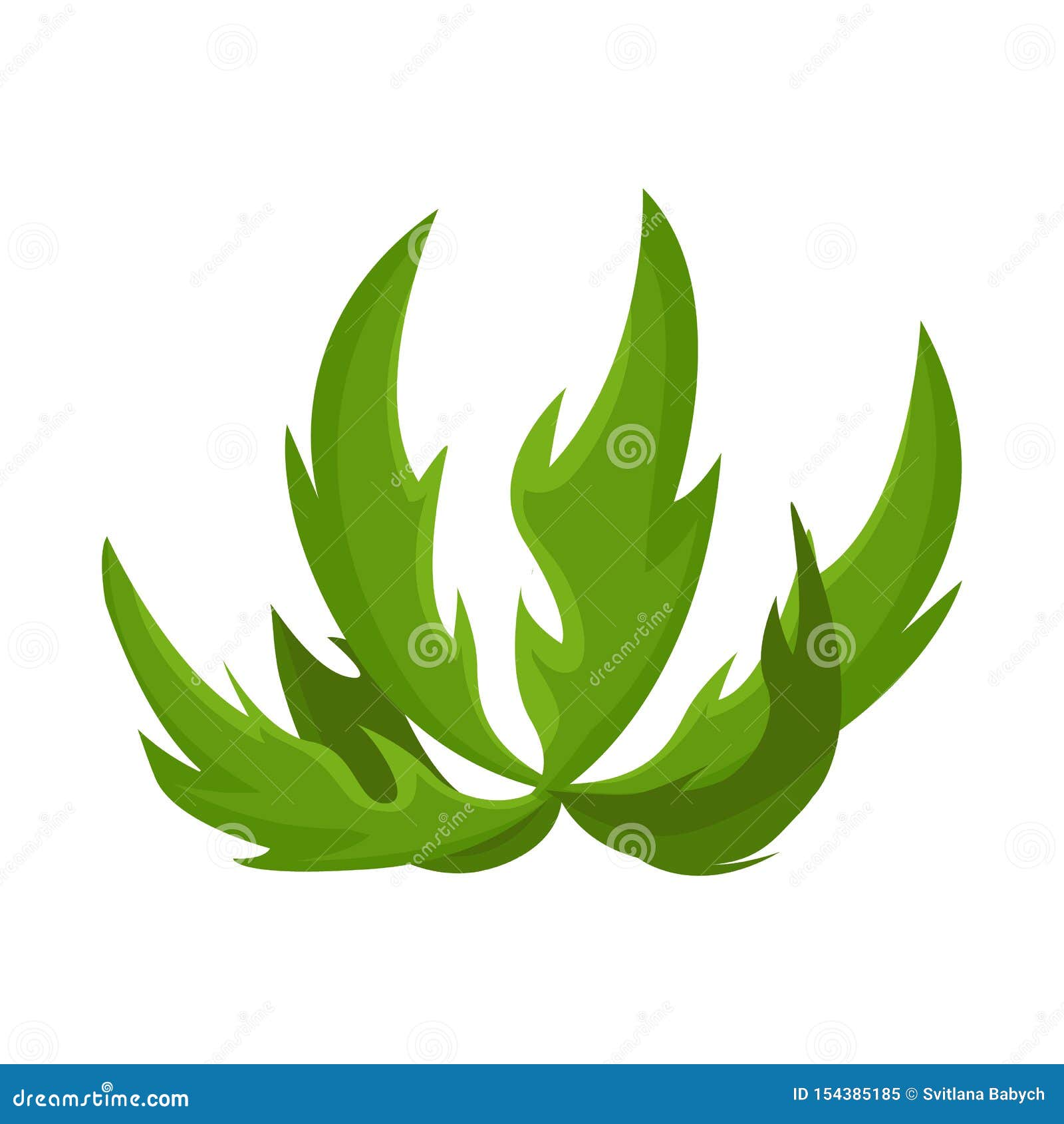 Isolated Object of Bush and Meadow Icon. Collection of Bush and ...