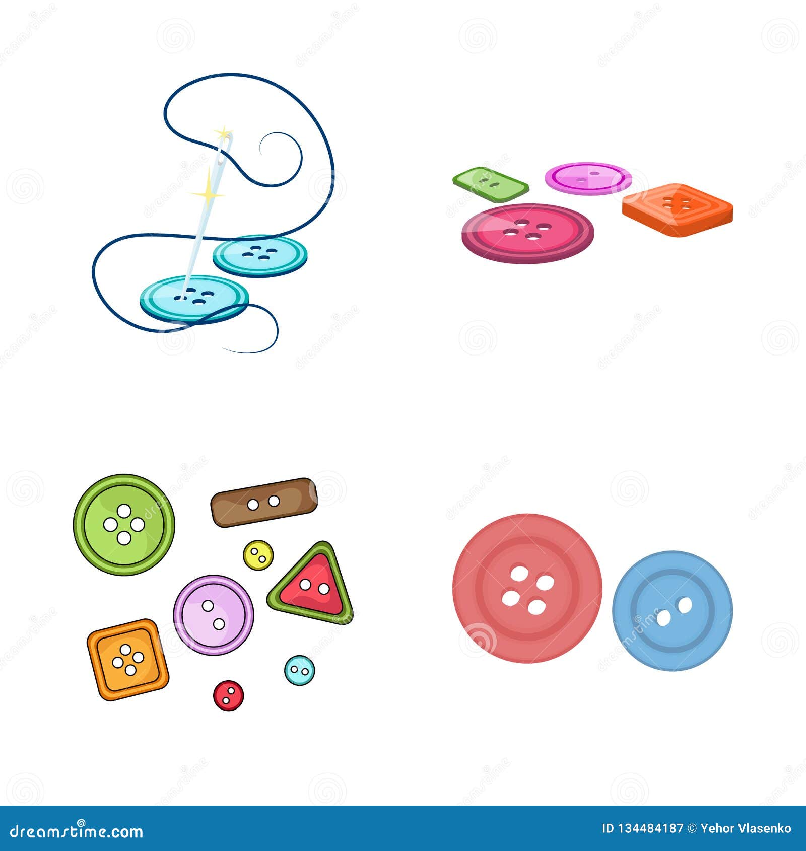 Isolated Object of Button and Circle Symbol. Set of Button and Banner ...