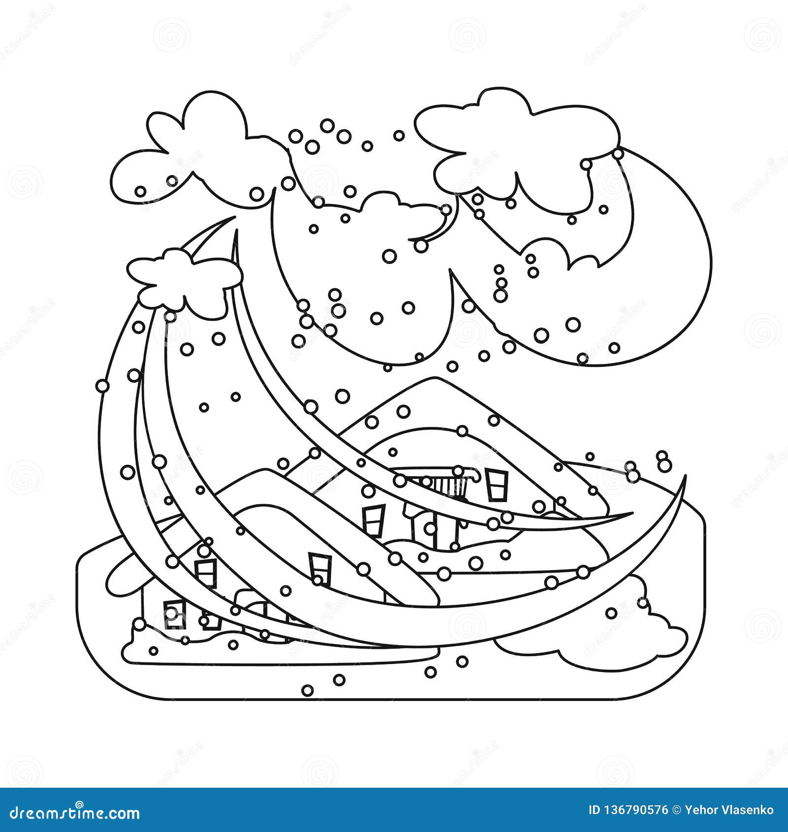 Isolated Object of Cataclysm and Disaster Icon. Set of Cataclysm and ...