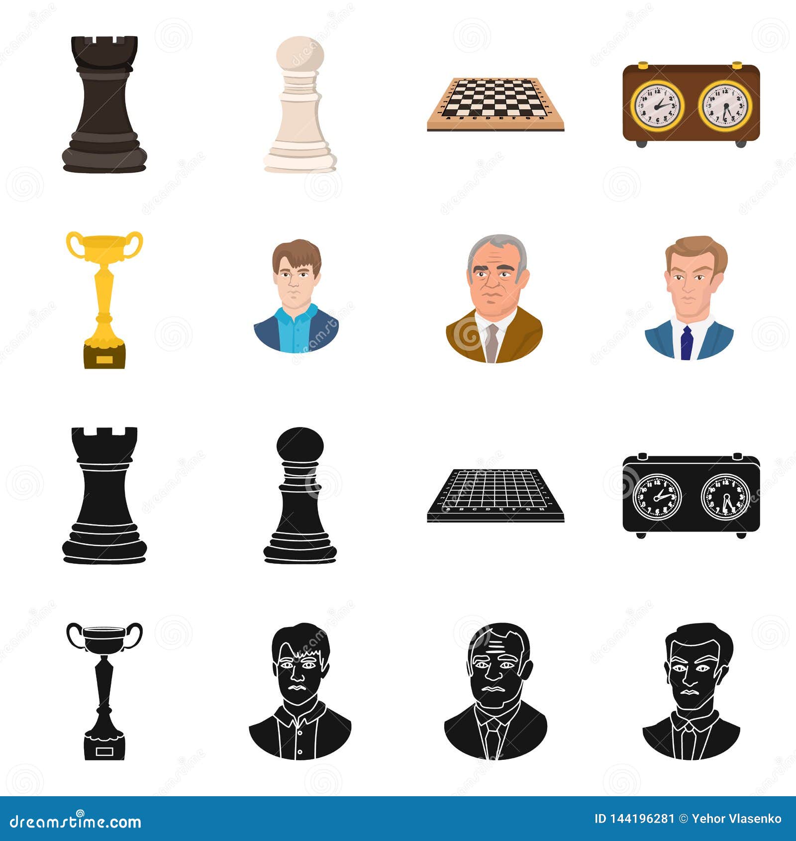 Isolated Object of Checkmate and Thin Logo. Collection of Checkmate and ...