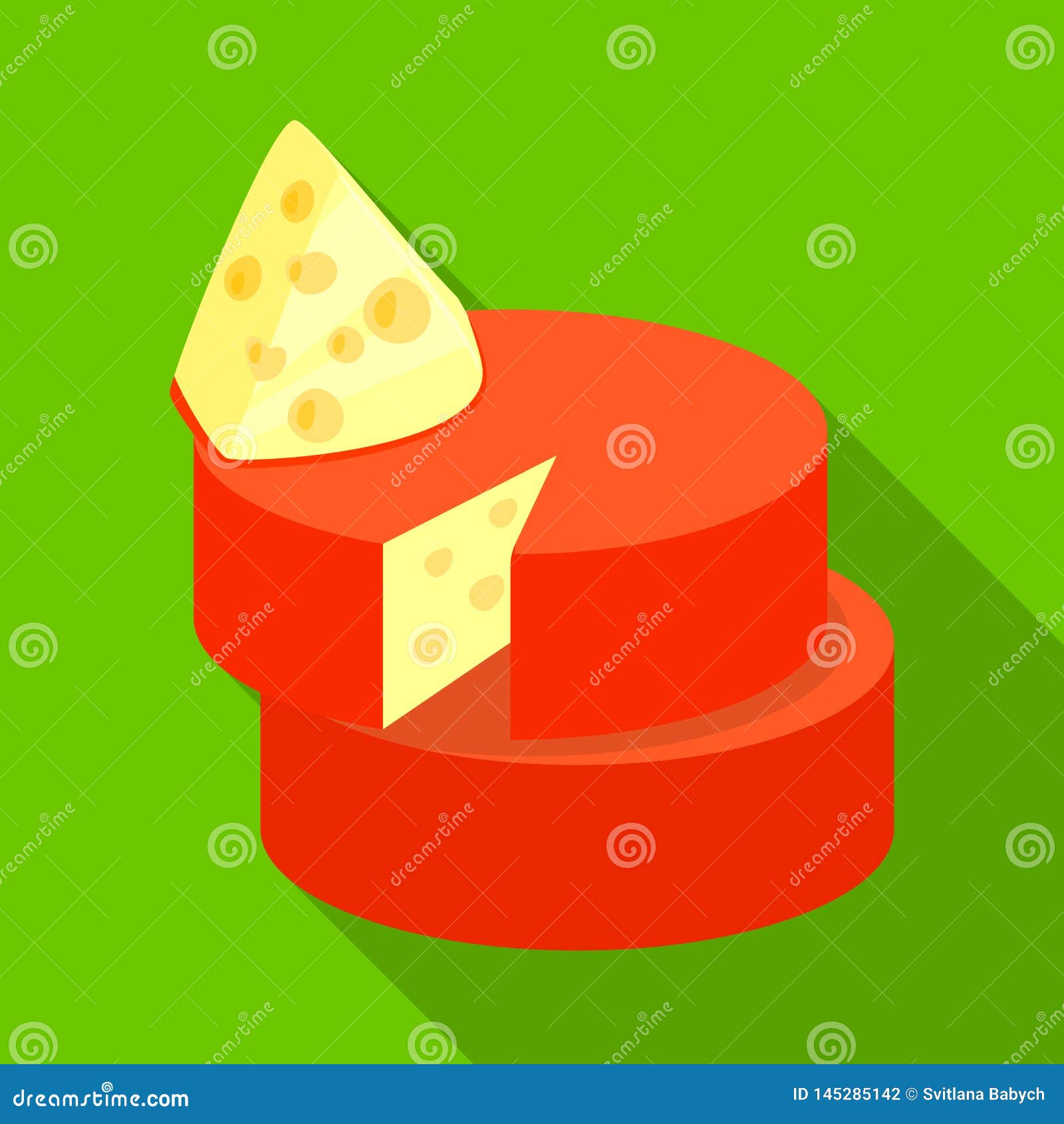 Vector Illustration of Cheese and Cheddar Logo. Set of Cheese and ...