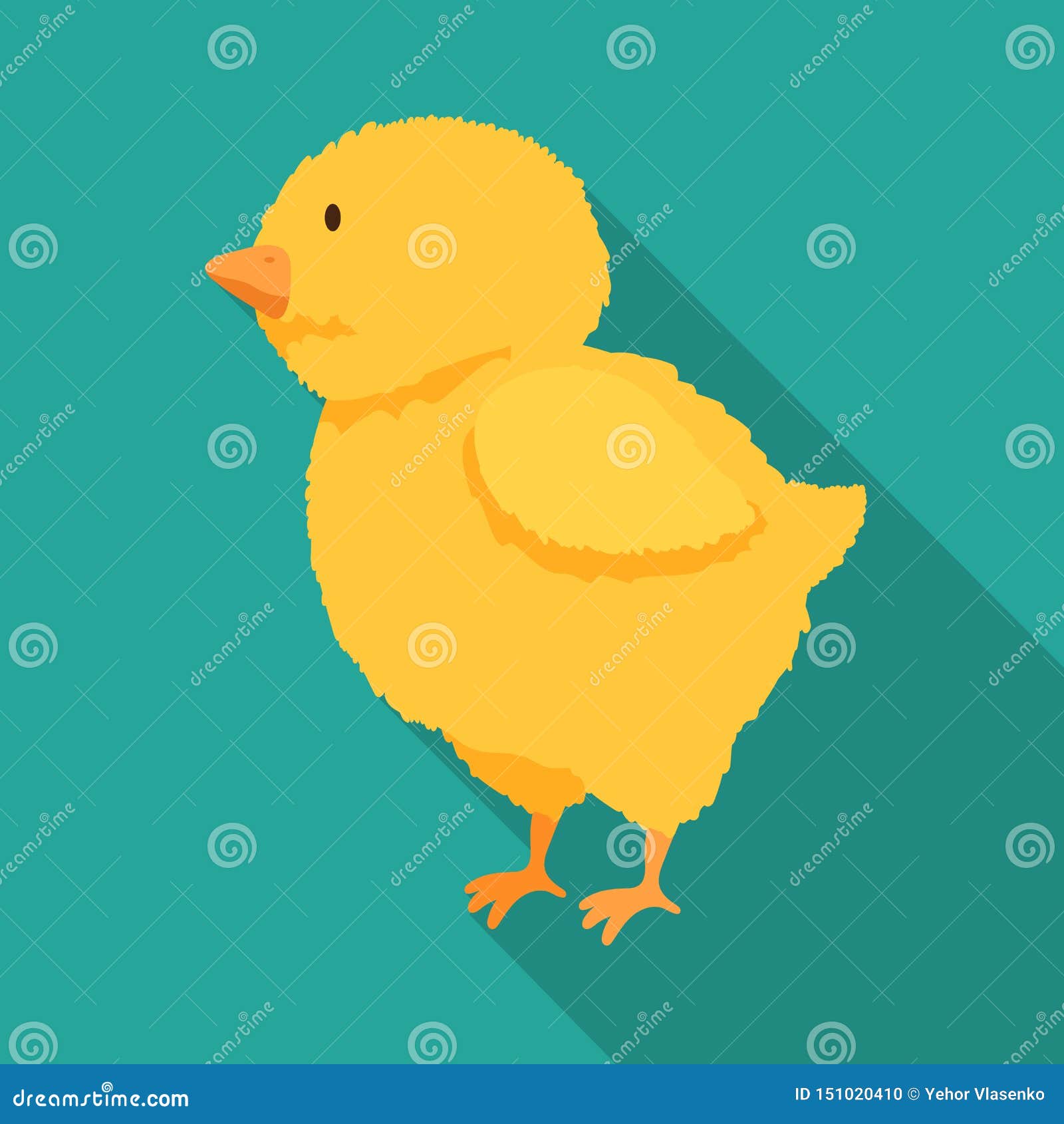 Vector Illustration of Chick and Easter Symbol. Collection of Chick and ...