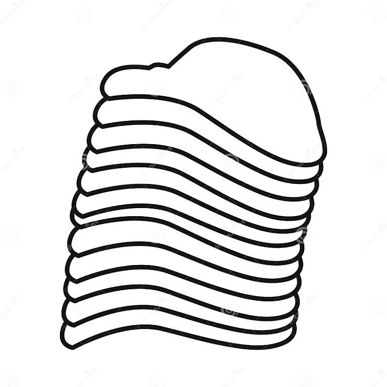 Isolated Object of Chip and Stack Logo. Web Element of Chip and Crunchy ...