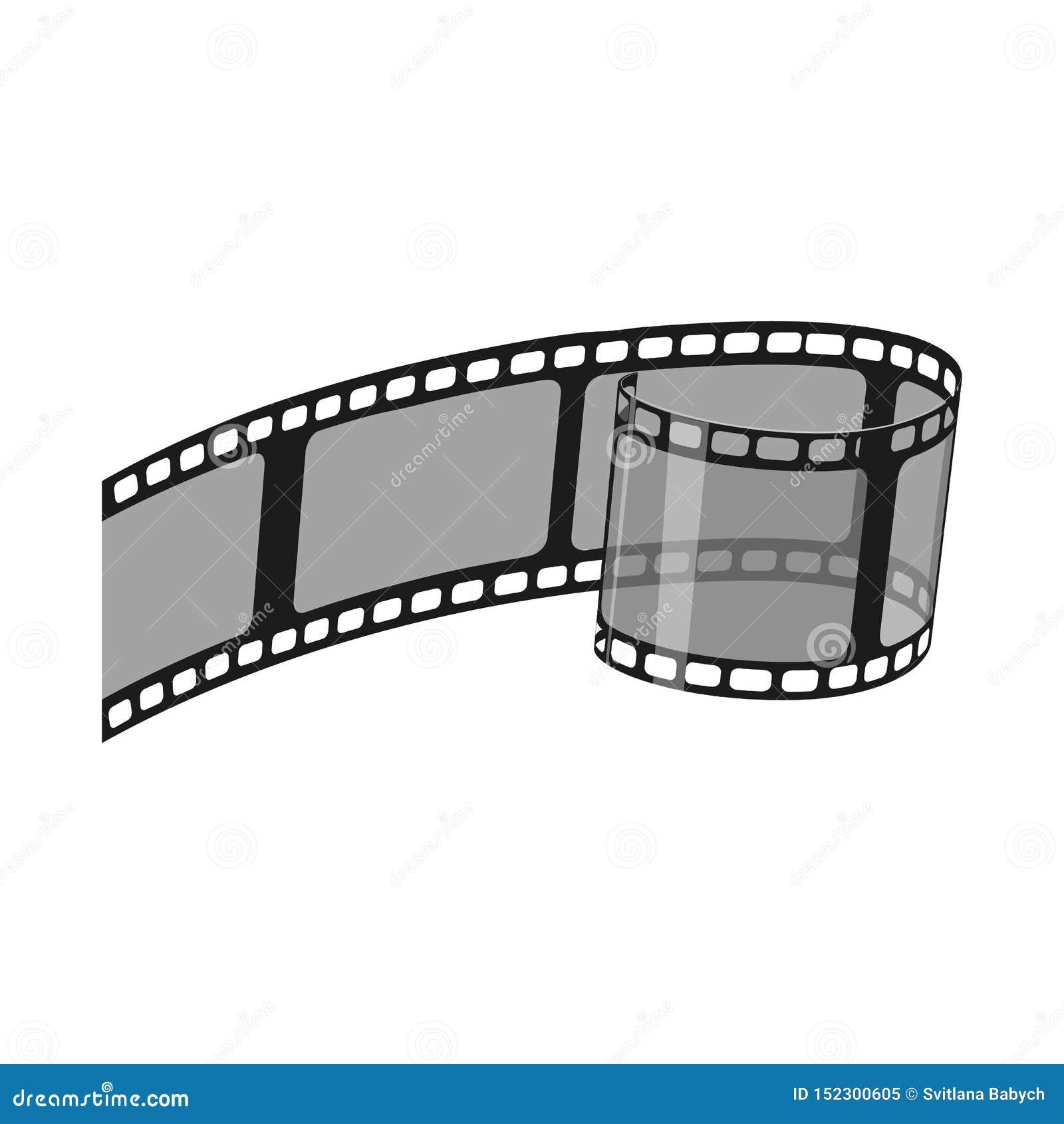 Isolated Object of Cinematography and Studio Logo. Set of ...