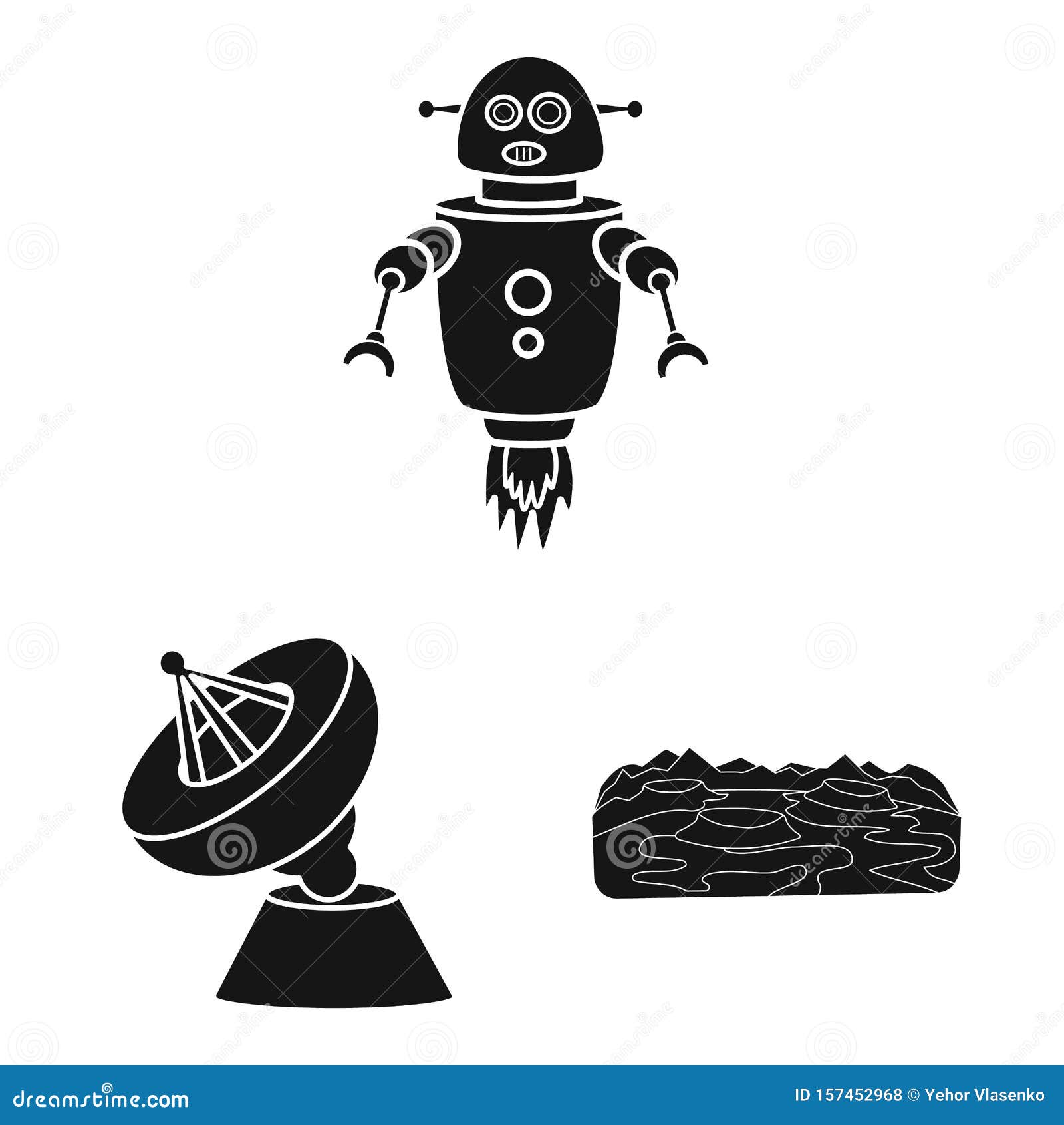 Isolated Object of Colonization and Sky Logo. Set of Colonization and ...