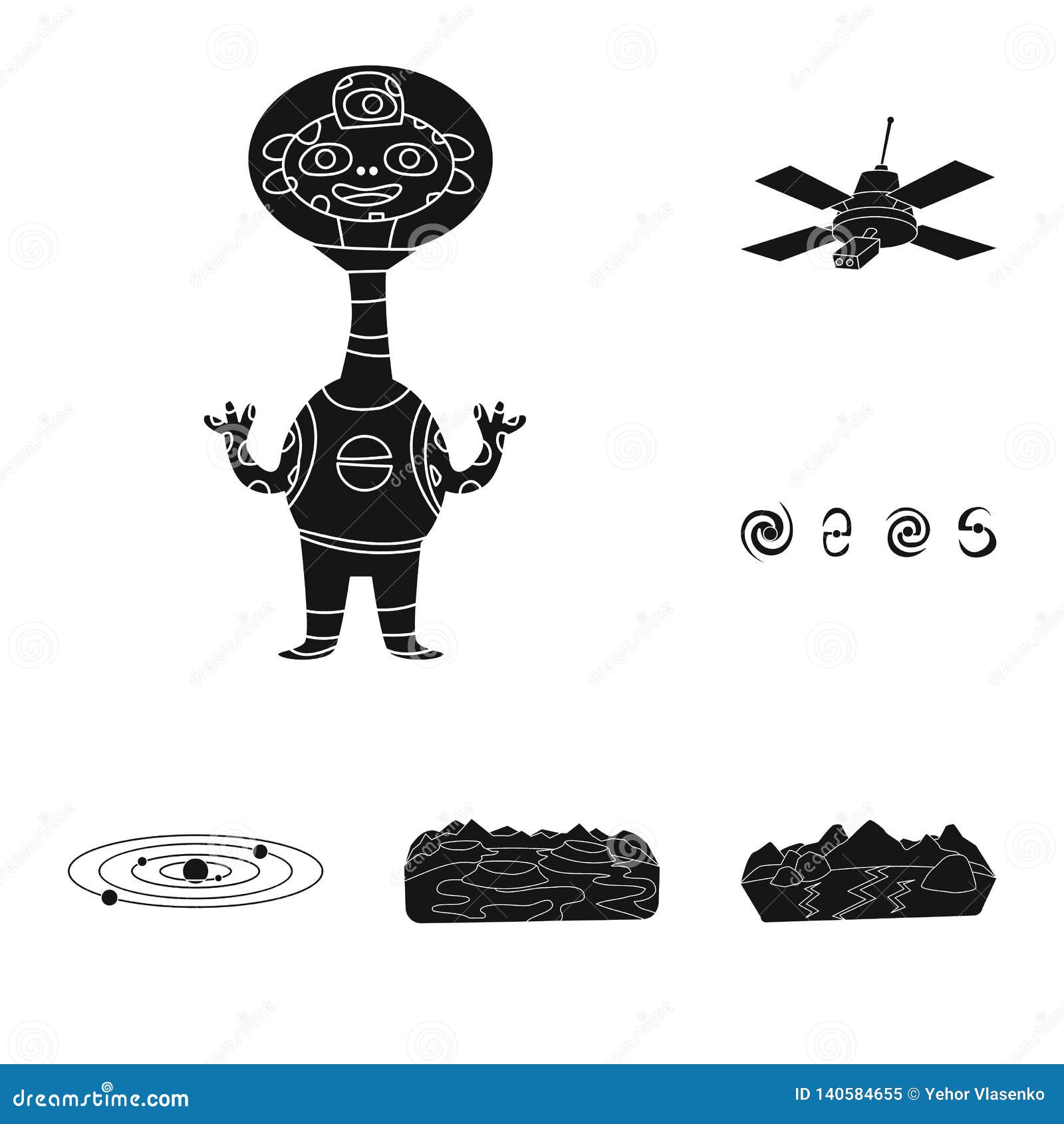 Isolated Object of Colonization and Sky Symbol. Set of Colonization and ...