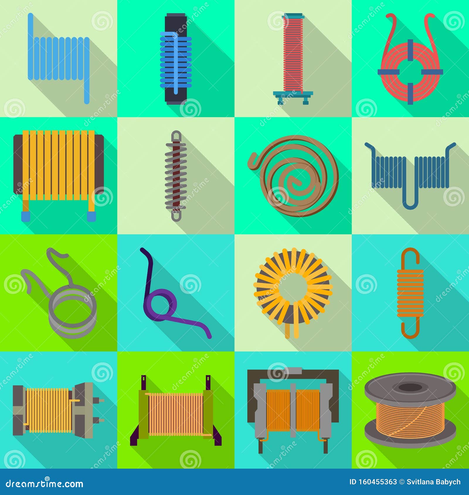 Isolated Object of Compression and Torsion Logo. Set of Compression and ...