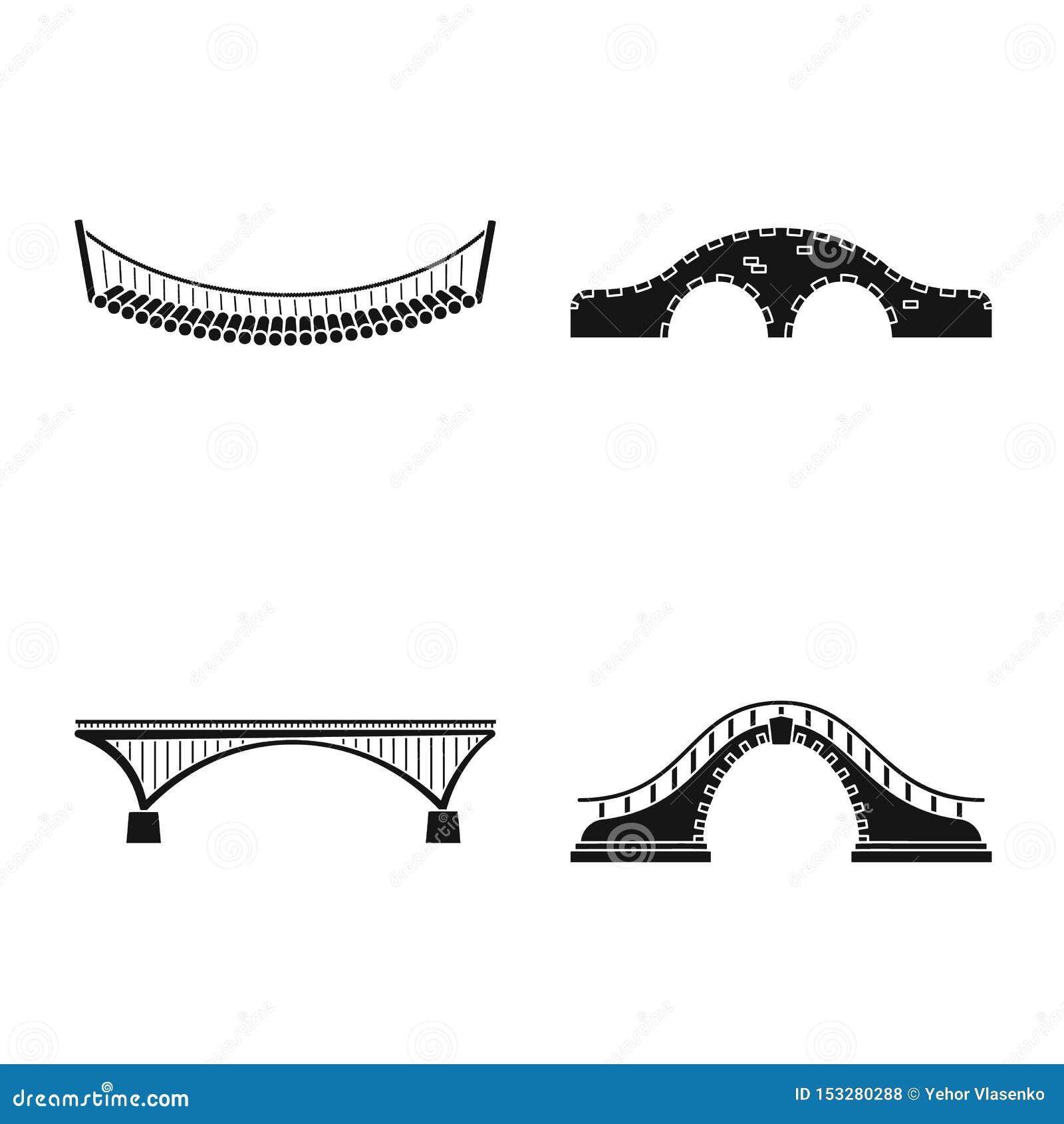 Isolated Object Of Construct And Side Symbol Collection Of Construct And Bridge Stock Vector 