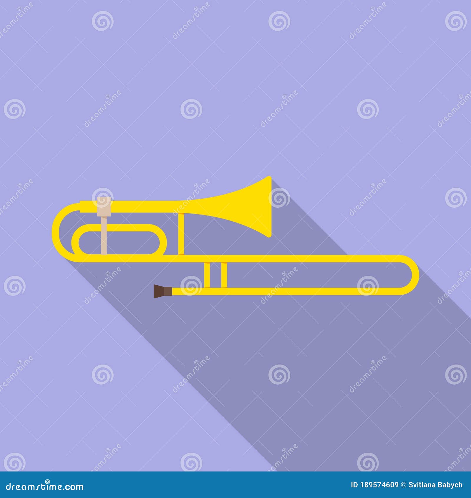 Isolated Object of Cornet and Pipe Symbol. Graphic of Cornet and Tuba ...