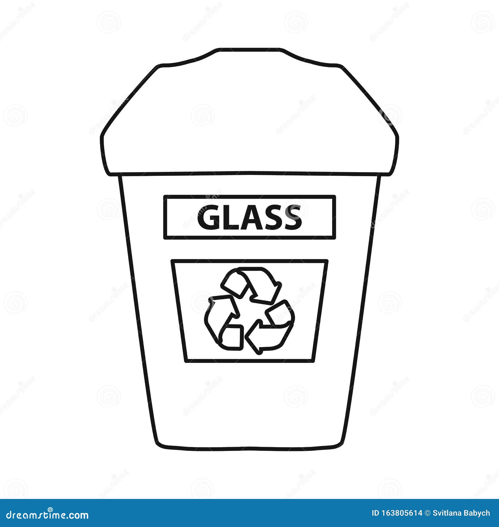 Isolated Object of Dustbin and Trash Icon. Web Element of Dustbin and ...