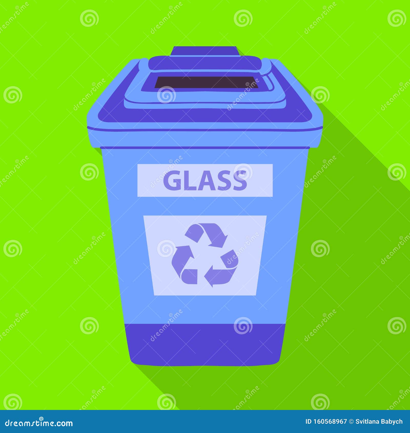Vector Illustration of Dustbin and Trash Sign. Graphic of Dustbin and ...