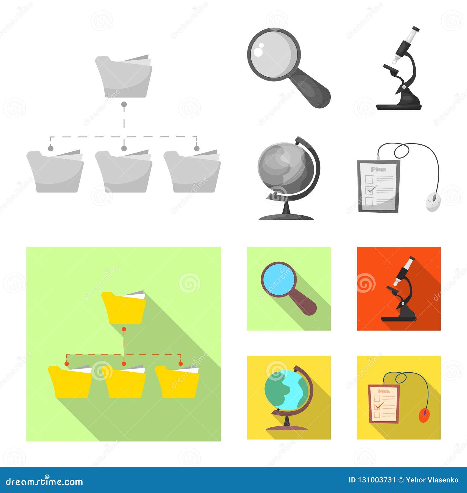 Isolated Object of Education and Learning Logo. Collection of Education ...