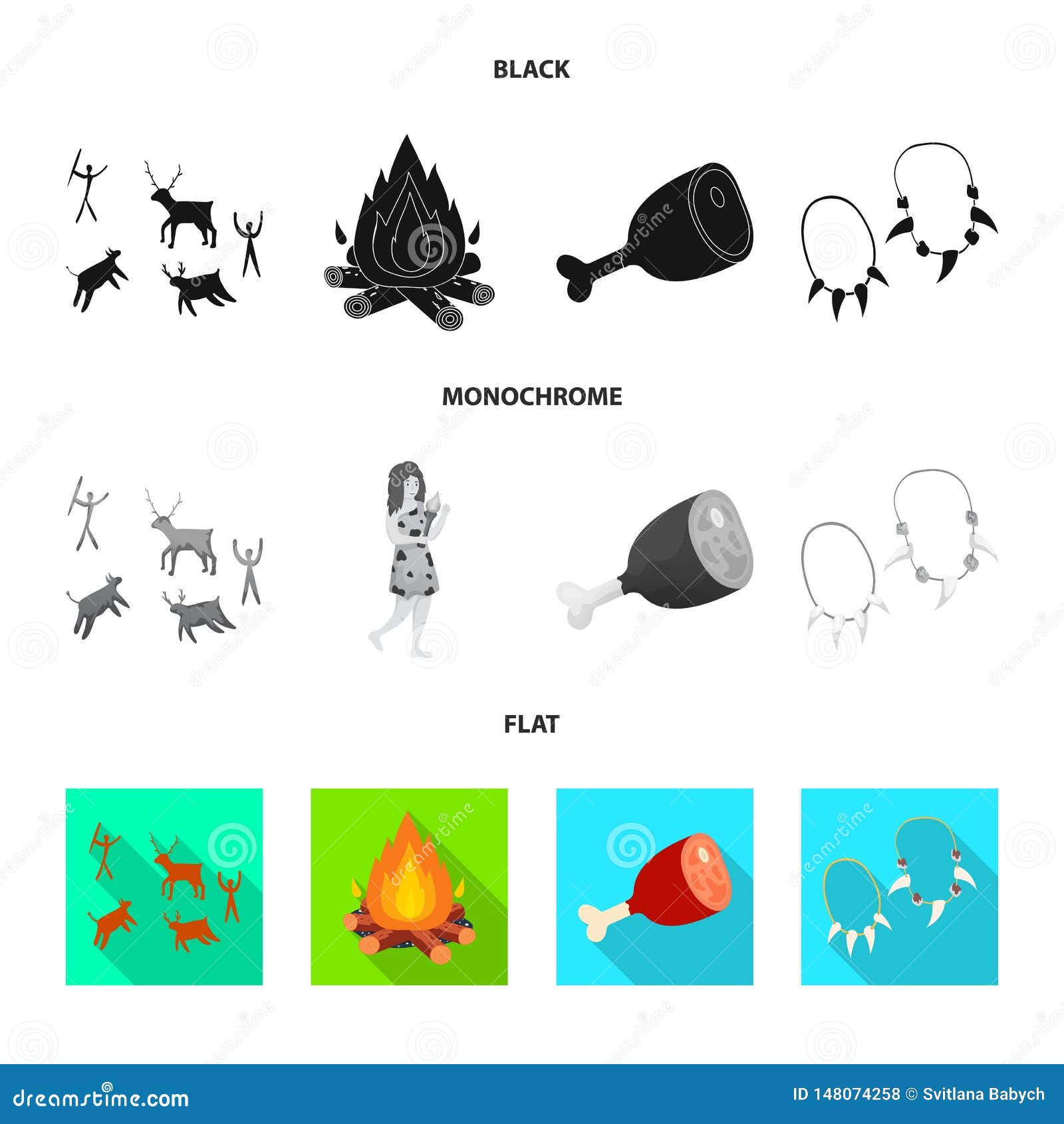 Neolithic Icon Vector From Agriculture Concept. Thin Line Illustration ...