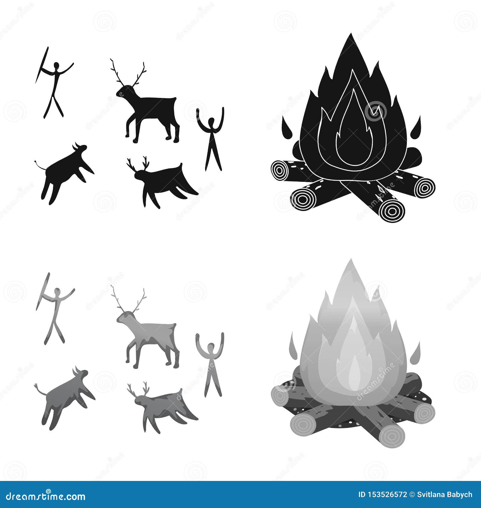 Neolithic Icon Vector From Agriculture Concept. Thin Line Illustration ...