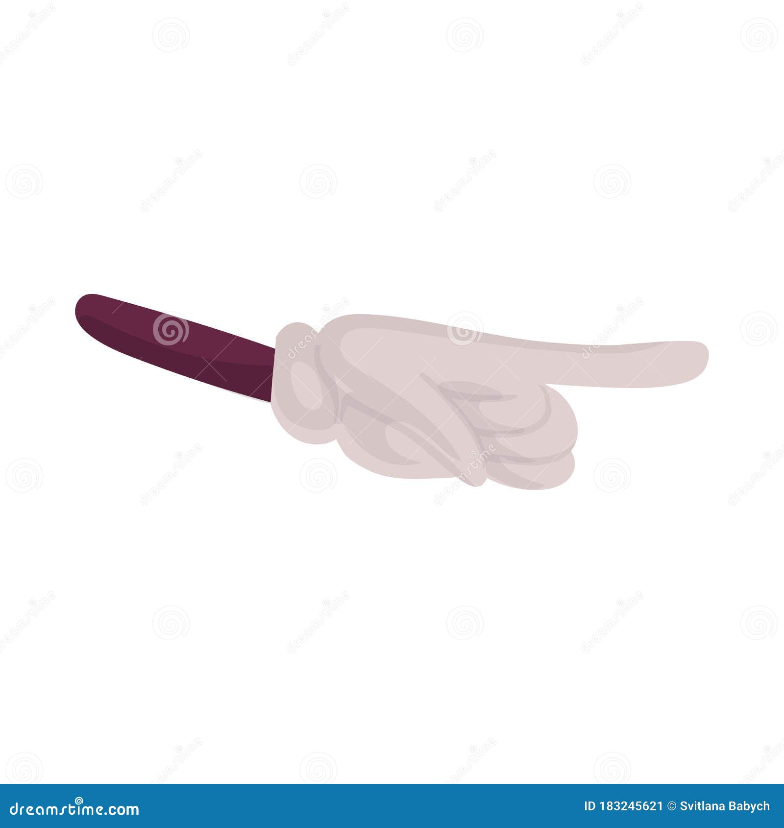 Isolated Object of Forefinger and Hand Symbol. Web Element of ...