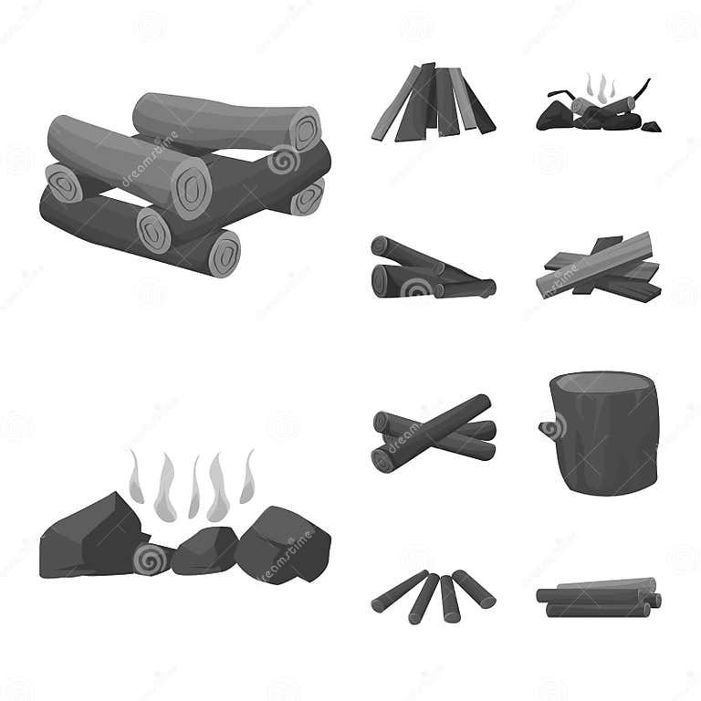 Vector Illustration Of Forest And Hardwood Logo Collection Of Forest