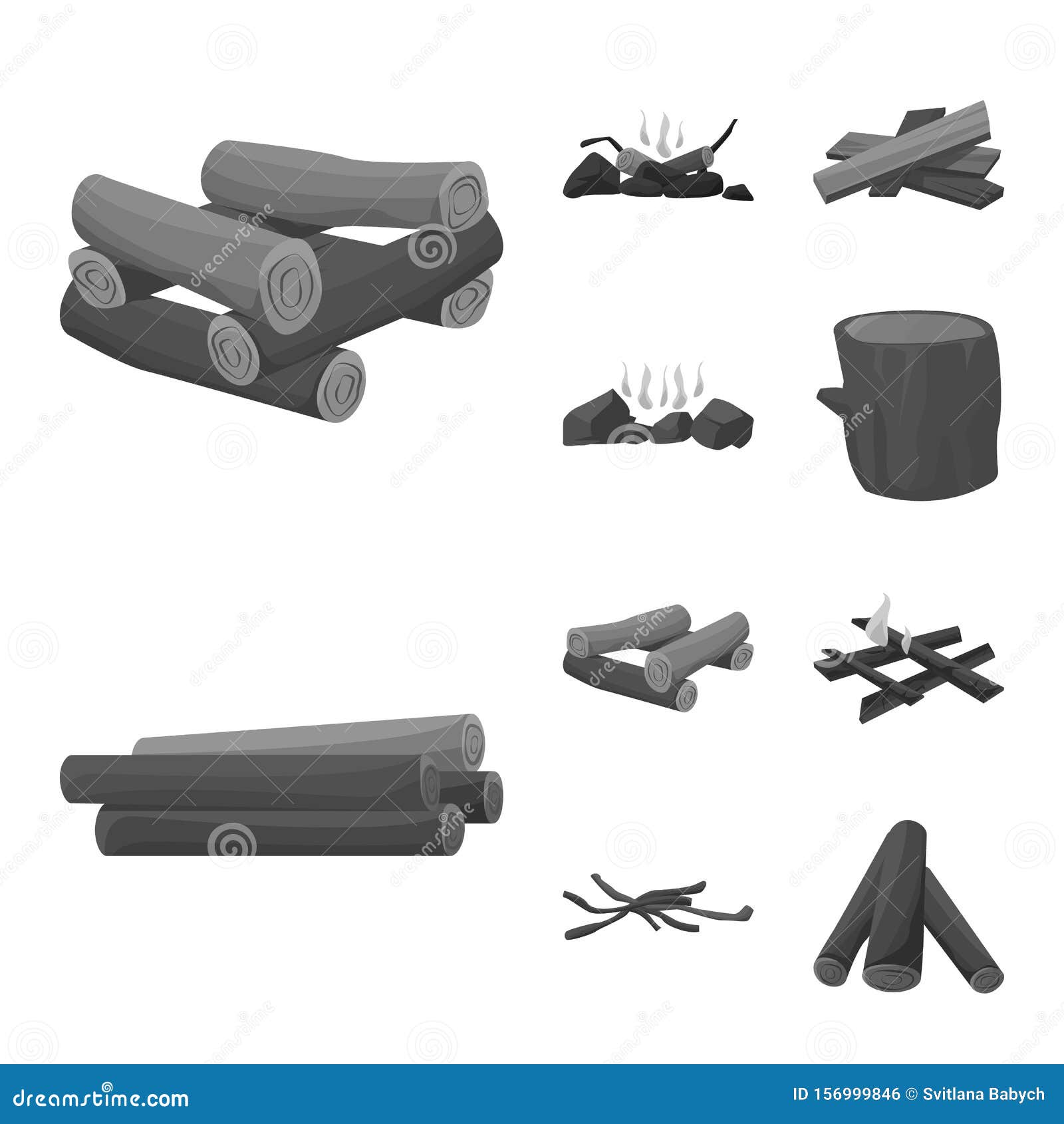 Vector Illustration Of Forest And Hardwood Logo Collection Of Forest