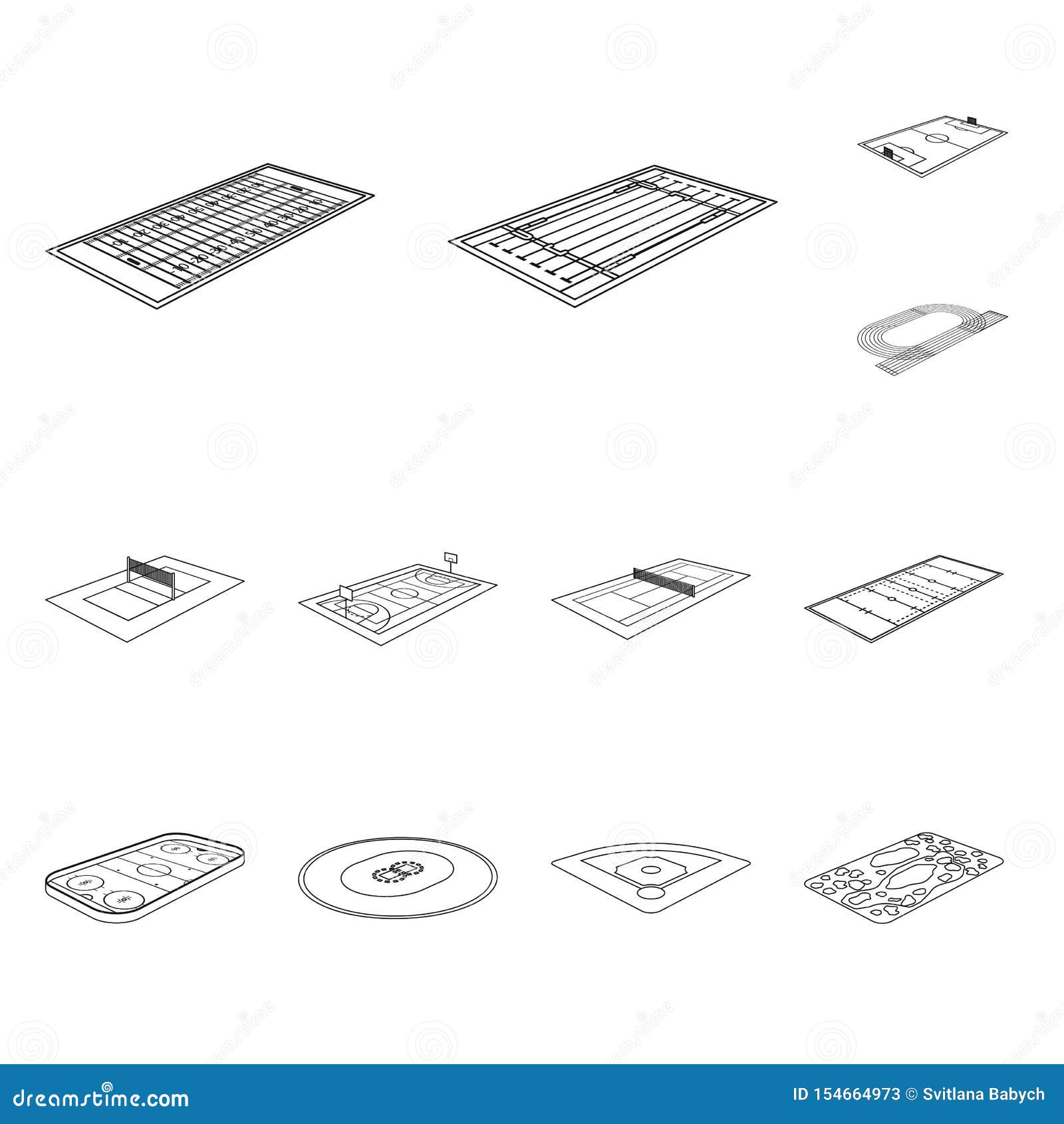 Vector Illustration of Grass and Construction Symbol. Collection of ...