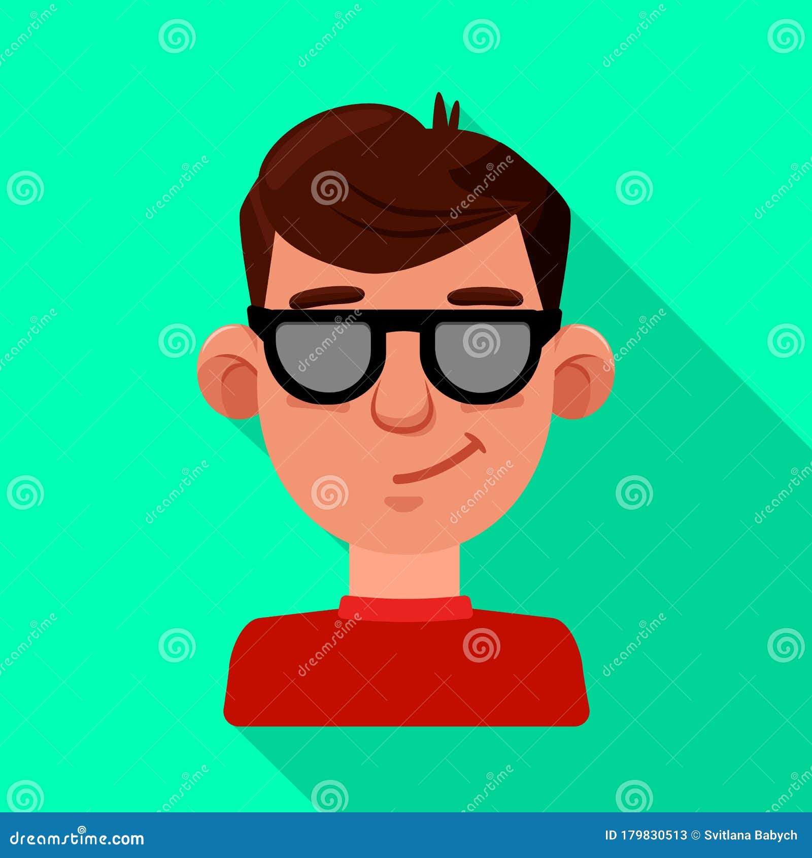 Isolated Object of Guy and Contempt Icon. Set of Guy and Glasses Stock ...