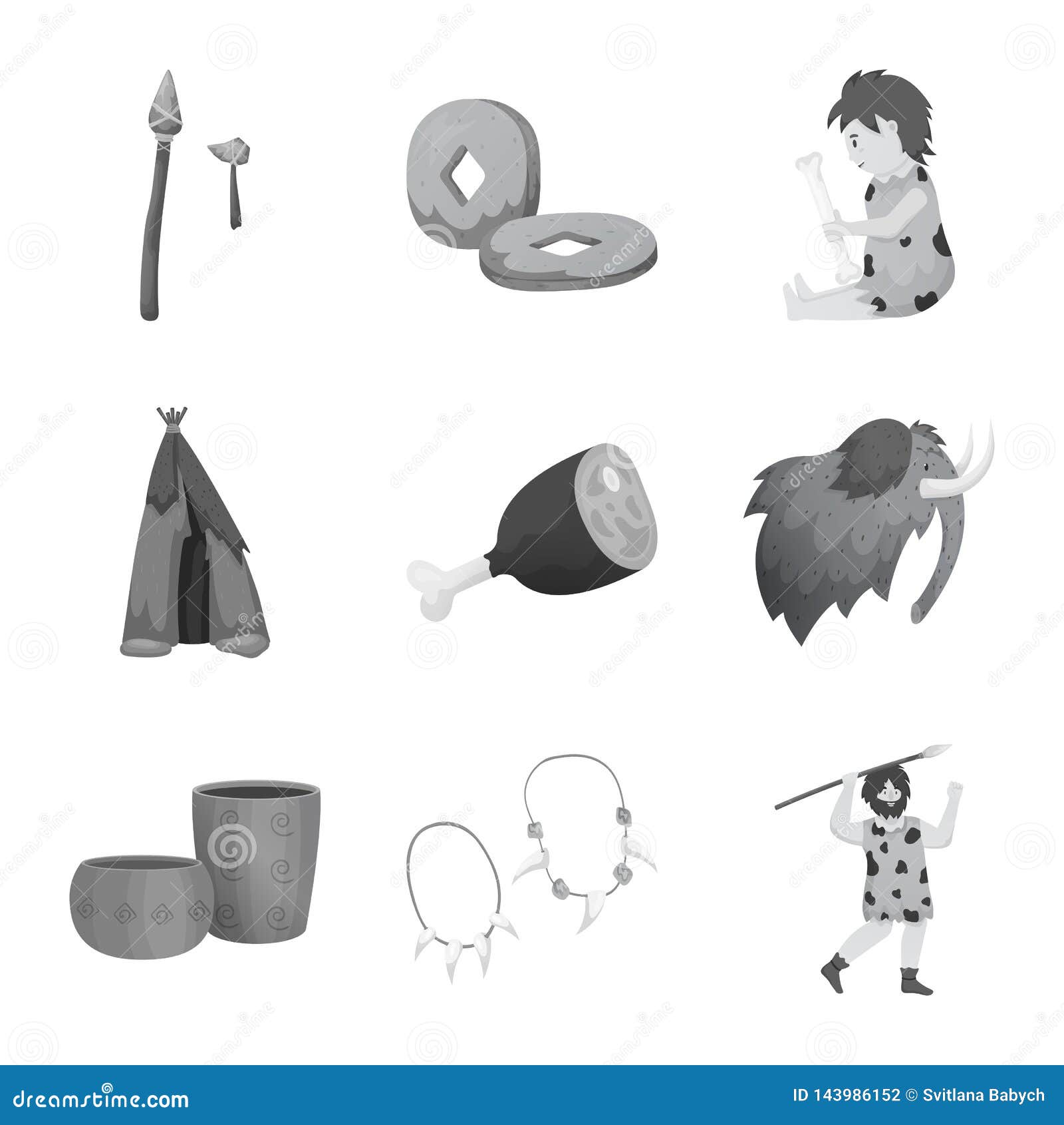 Isolated Object of History and Era Symbol. Collection of History and ...