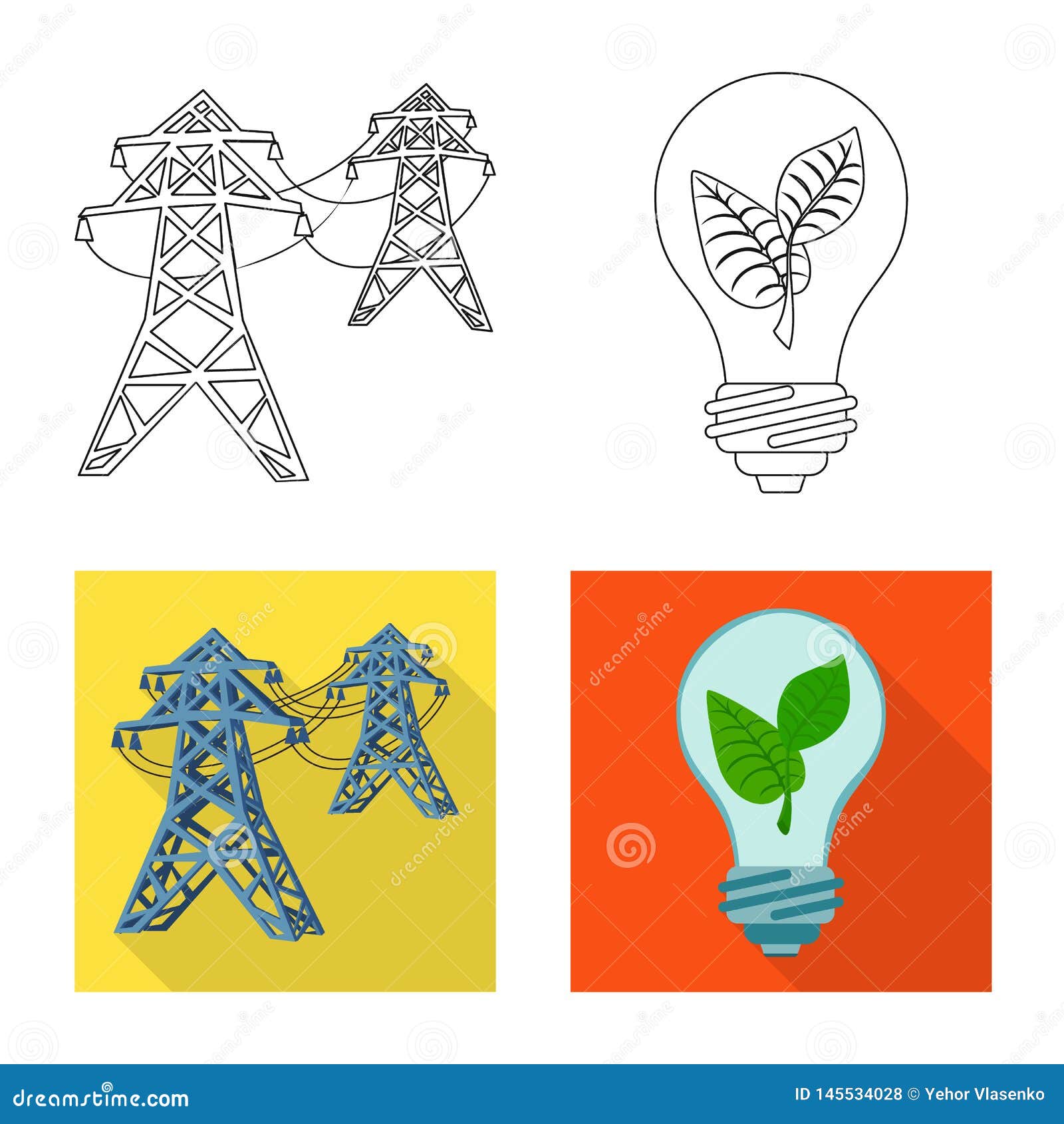 Isolated Object of Innovation and Technology Symbol. Set of Innovation ...