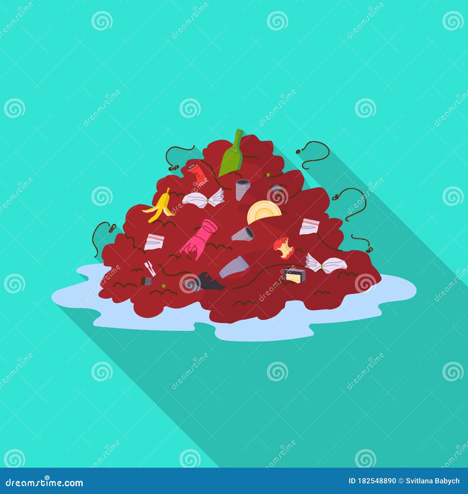 Isolated Object of Landfill and Trash Symbol. Web Element of Landfill ...