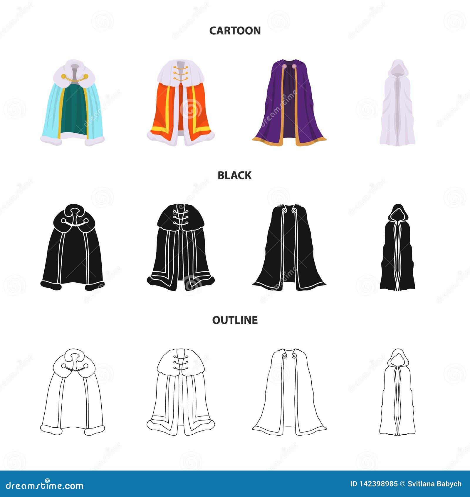 Isolated Object of Material and Clothing Symbol. Set of Material and ...